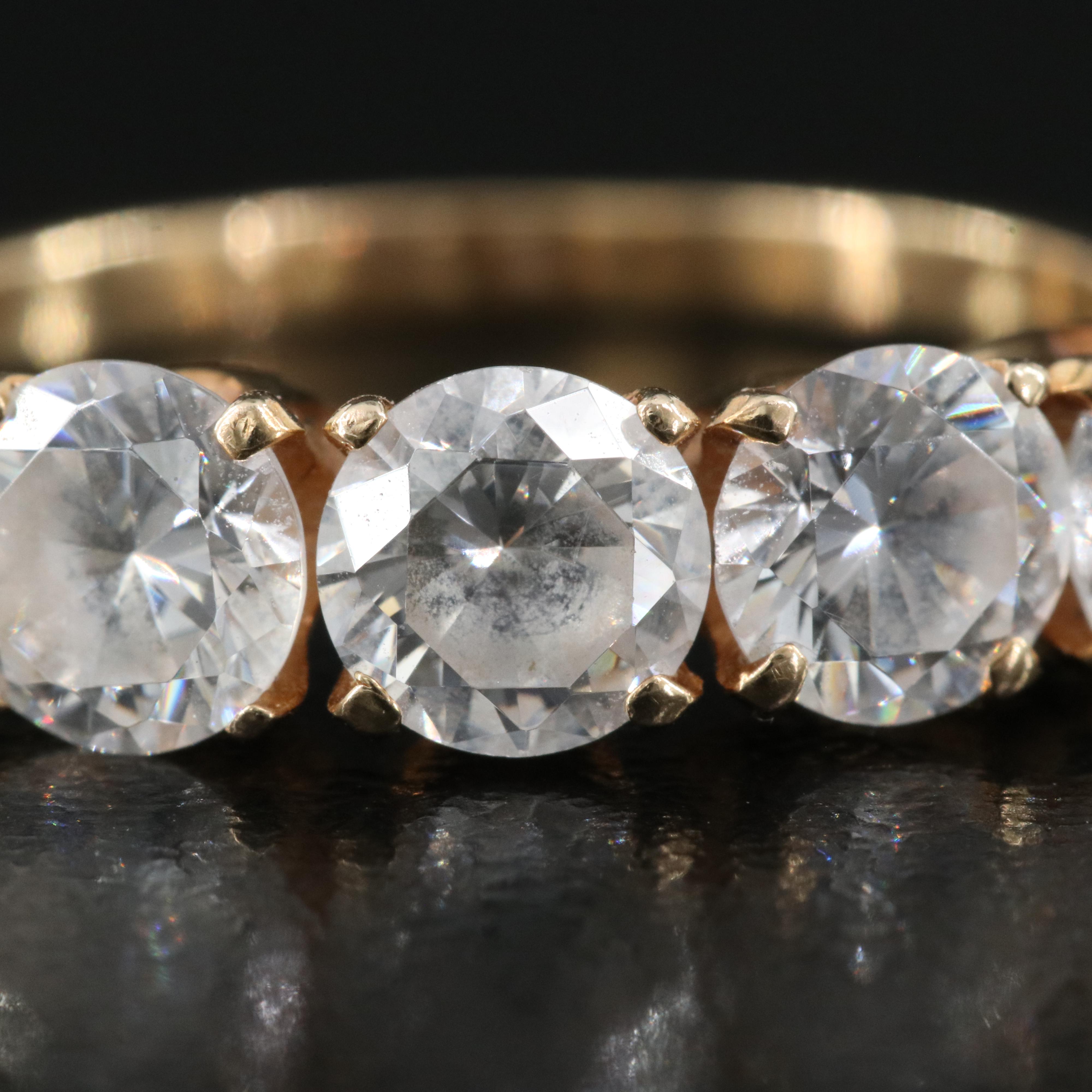 14K Cubic Zirconia Ring | EBTH