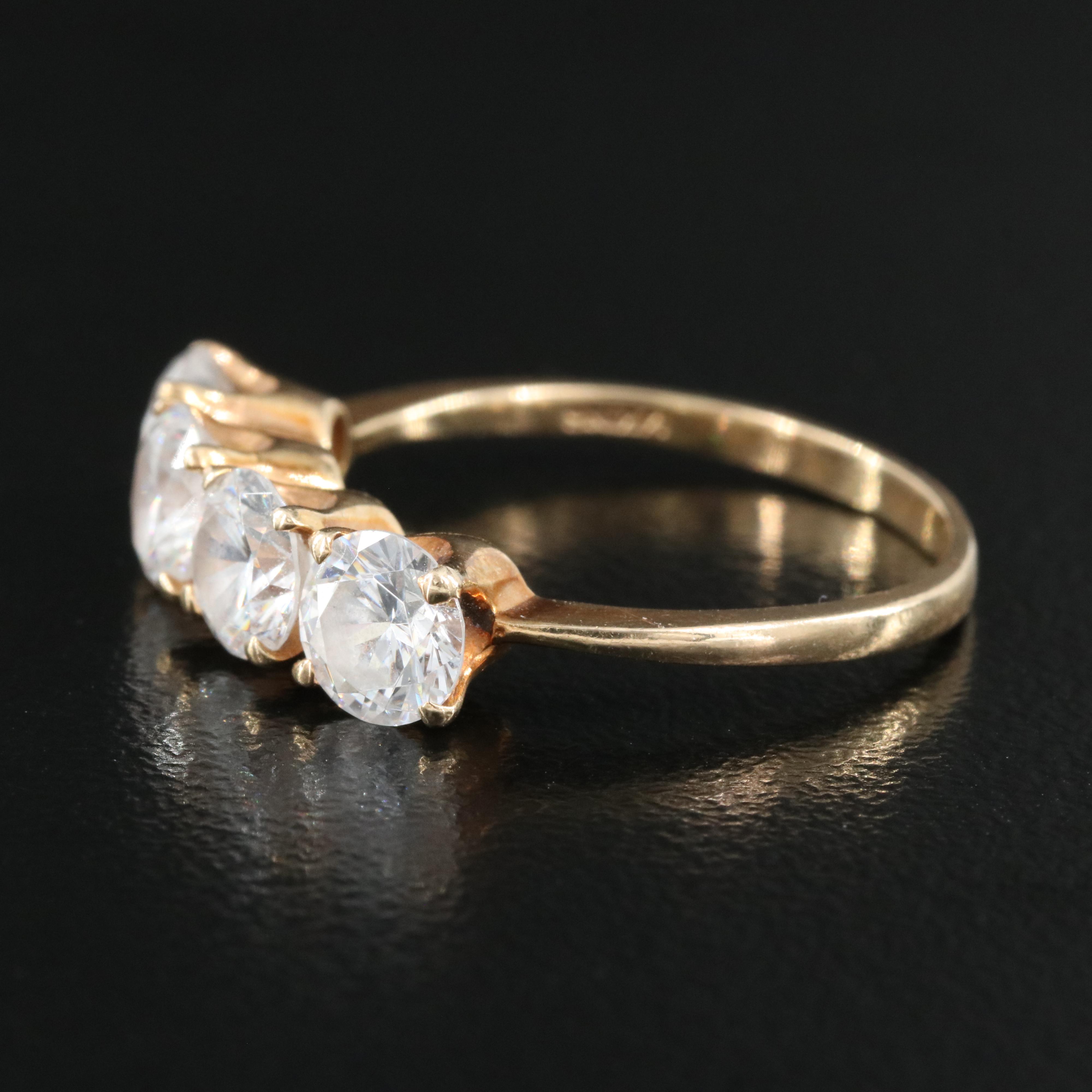 14K Cubic Zirconia Ring | EBTH