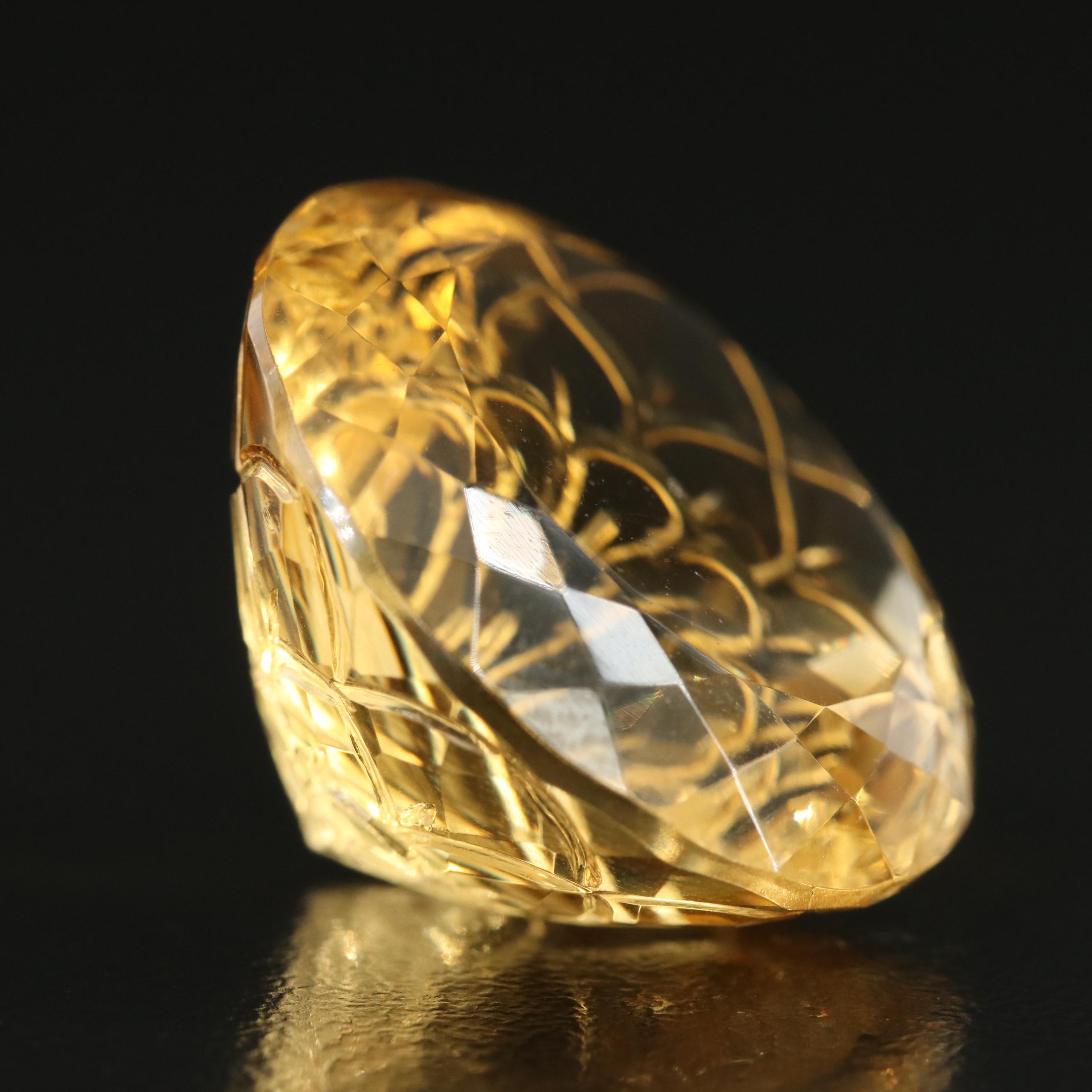 Loose 34.98 CT Fantasy Faceted Citrine | EBTH