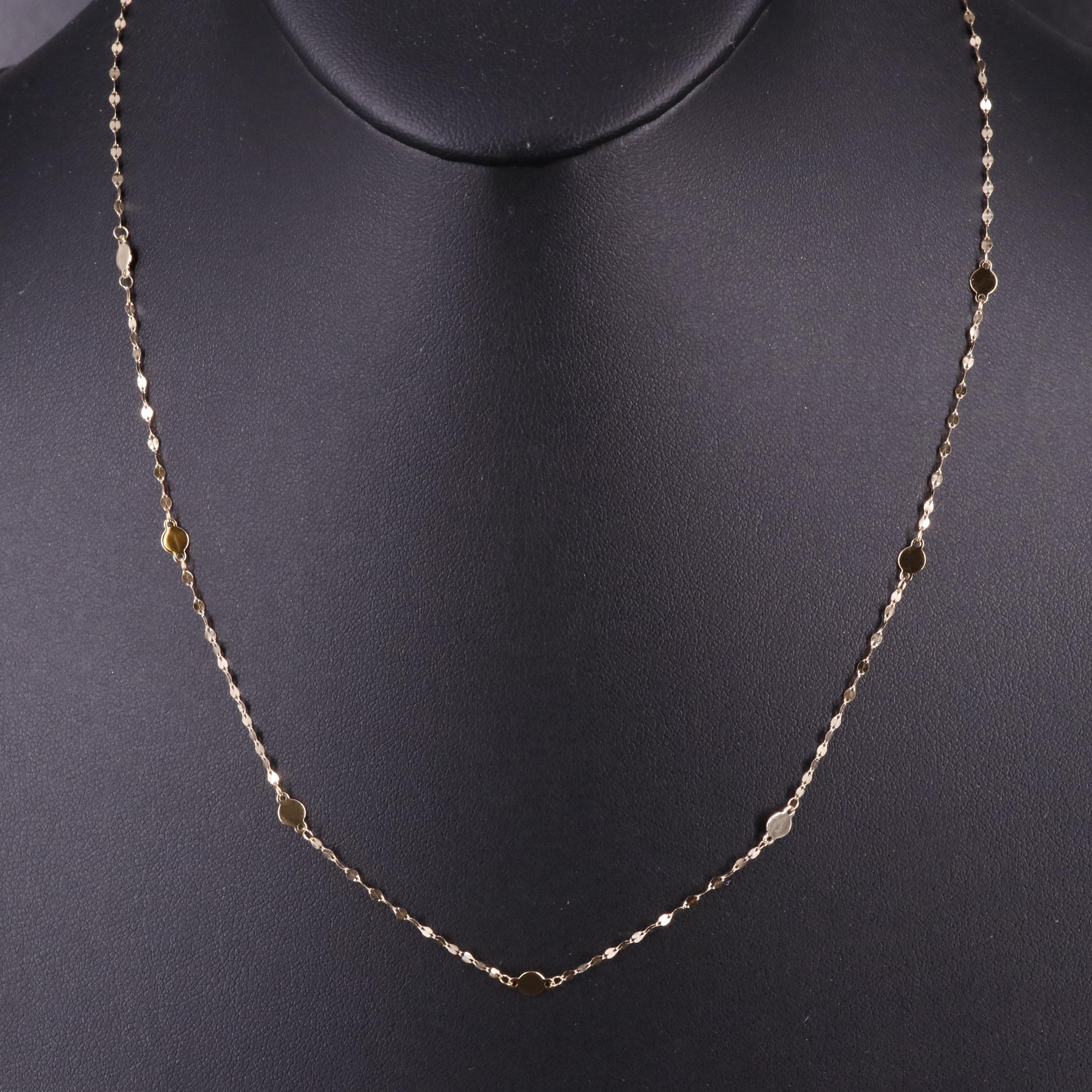 10K Mirror Chain Necklace | EBTH