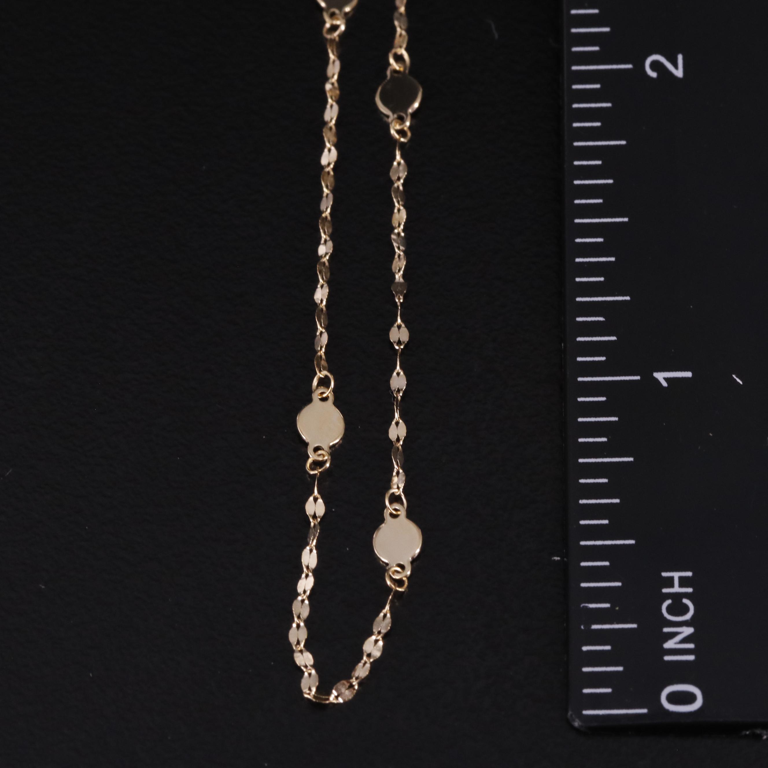 10K Mirror Chain Necklace | EBTH