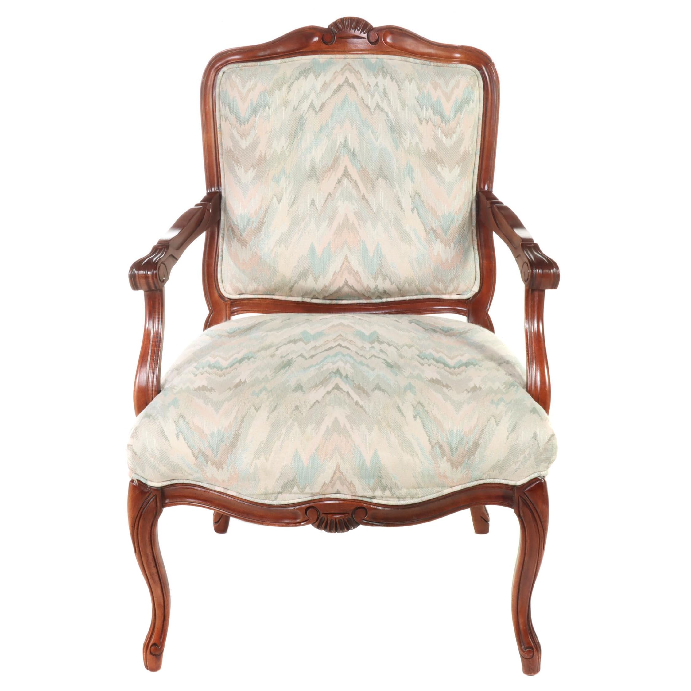 Sam Moore Contemporary Upholstered Wingback Chair | EBTH