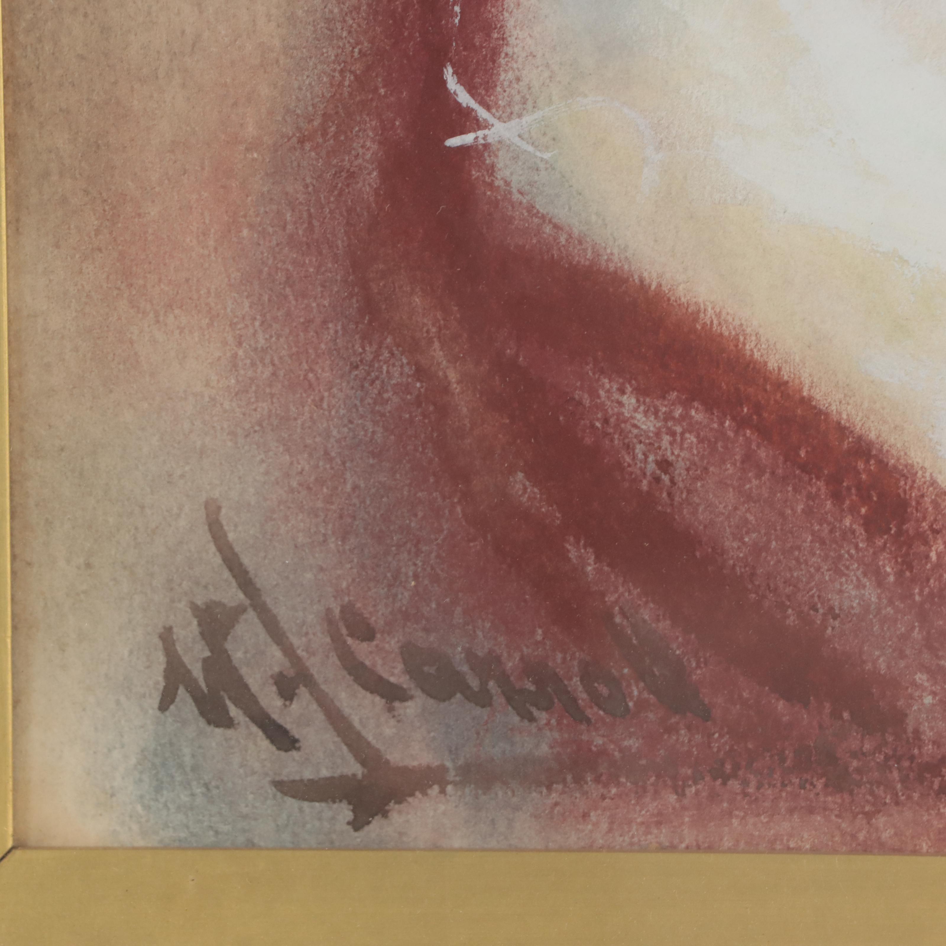 William Joseph Carroll Watercolor Portrait "An English Rose" | EBTH