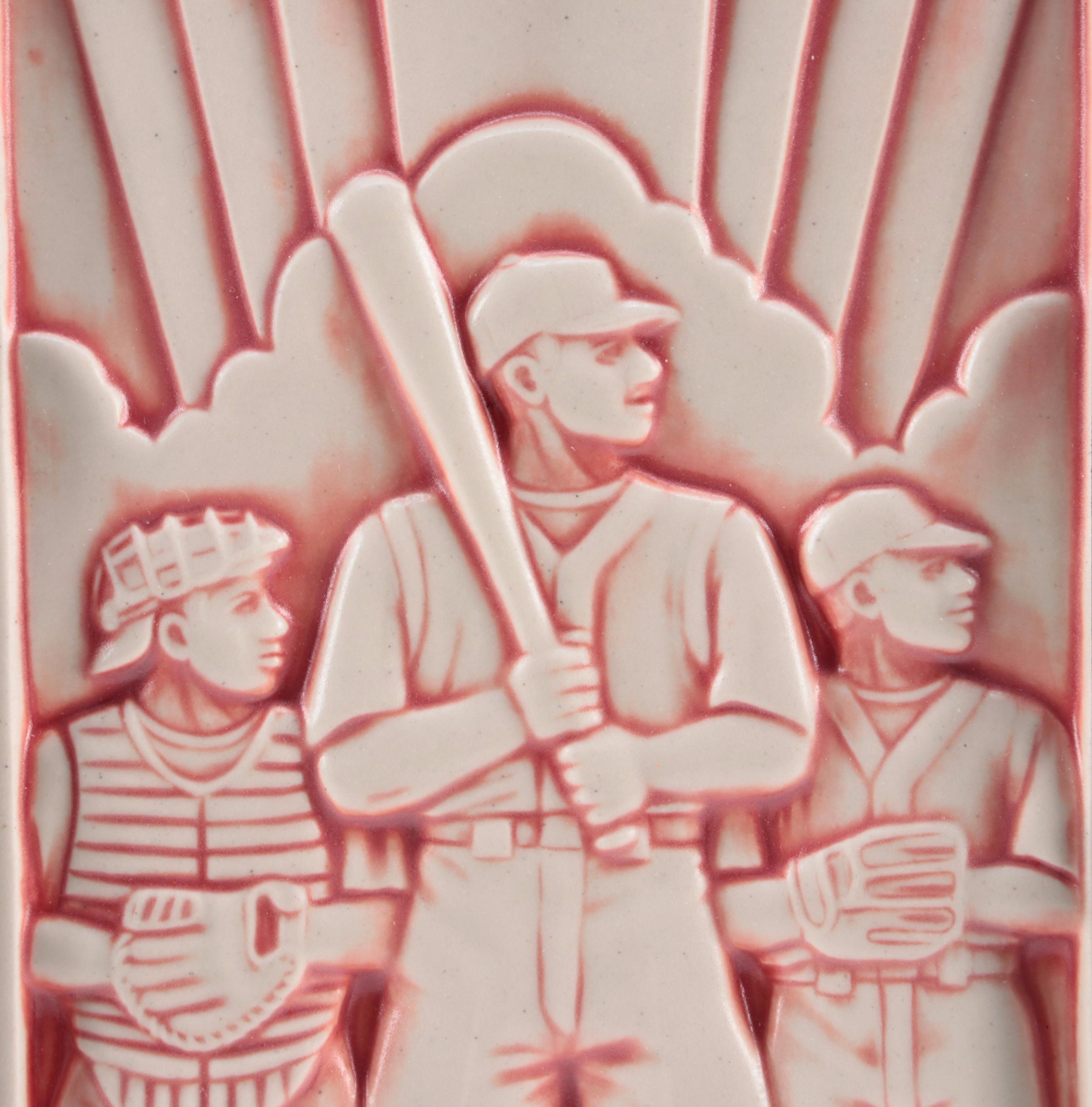 Rookwood Pottery "The Spirit of Baseball" and Cincinnati Reds Logo ...