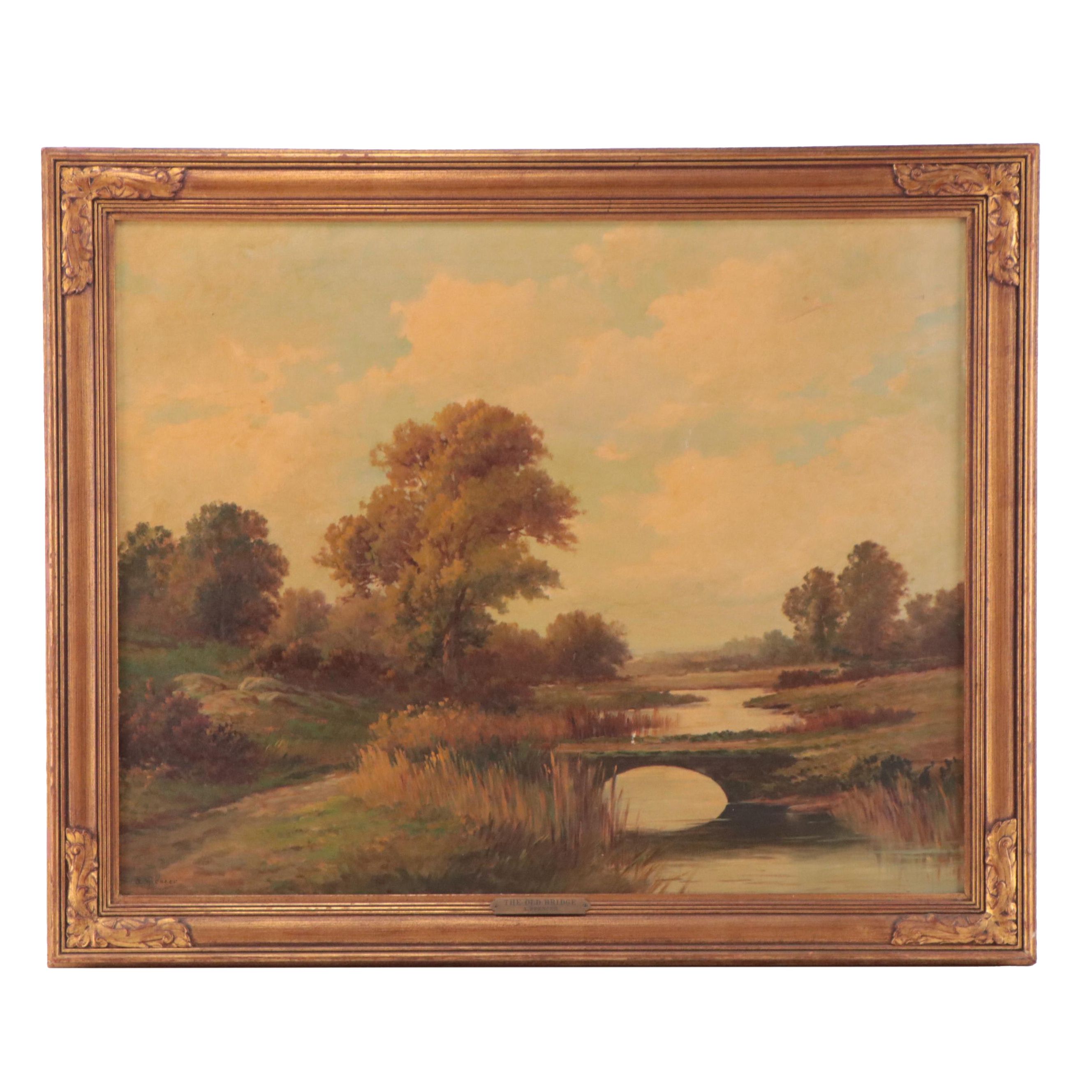 Thomas Meikle Kelly Pastoral Landscape Oil Painting | EBTH