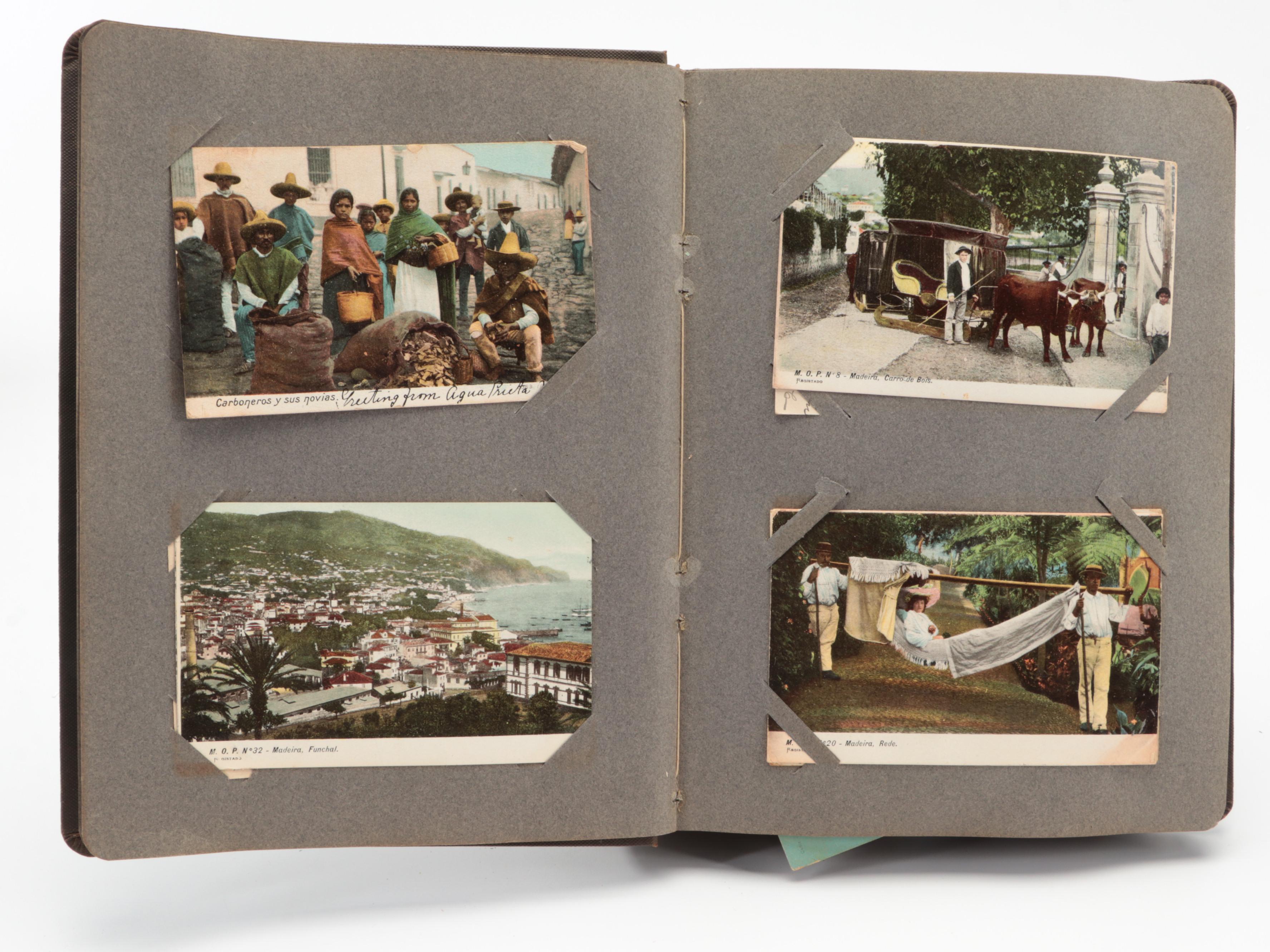 Postcard Albums with Travel Postcards and Stamps | EBTH
