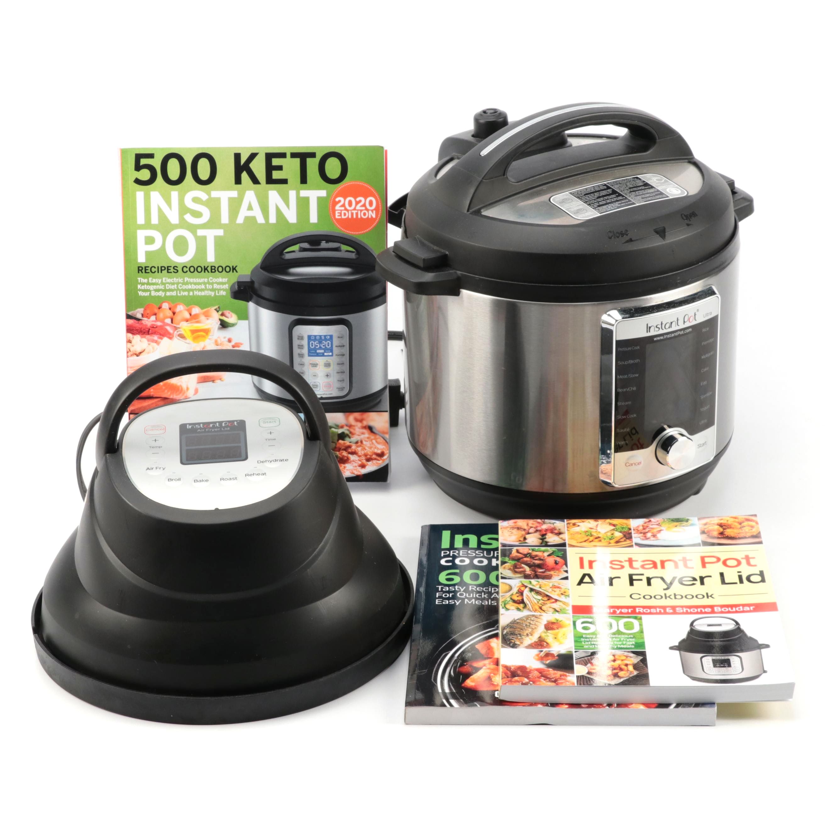 Insta Pot Ultra with Accessories and Cookbooks | EBTH