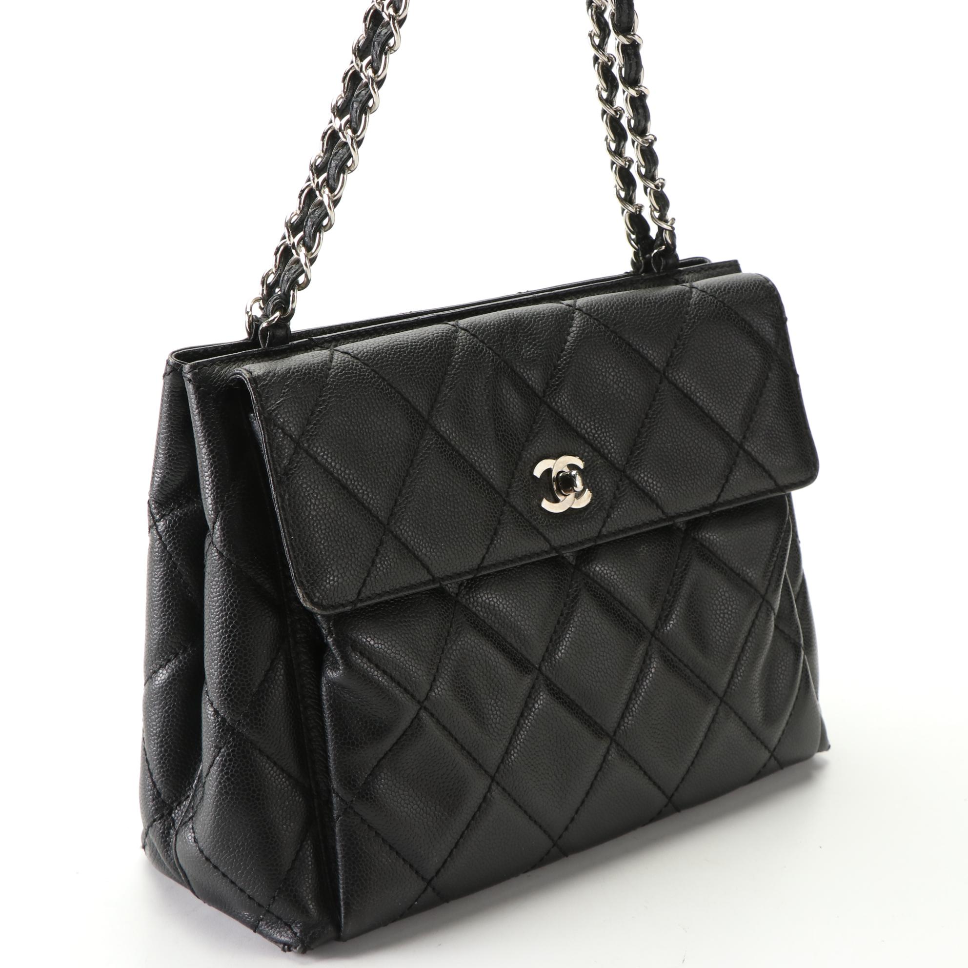 Chanel Front Pocket Tote in Caviar Leather | EBTH