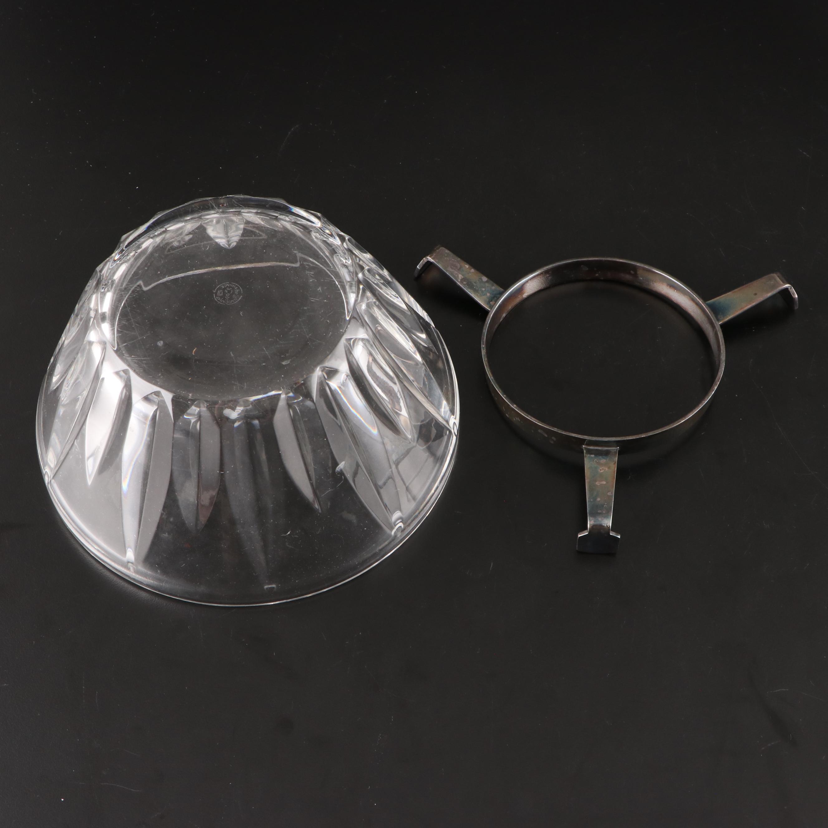 Baccarat "Biarritz" Crystal Caviar Bowl with Shrimp Cocktail Bowls | EBTH