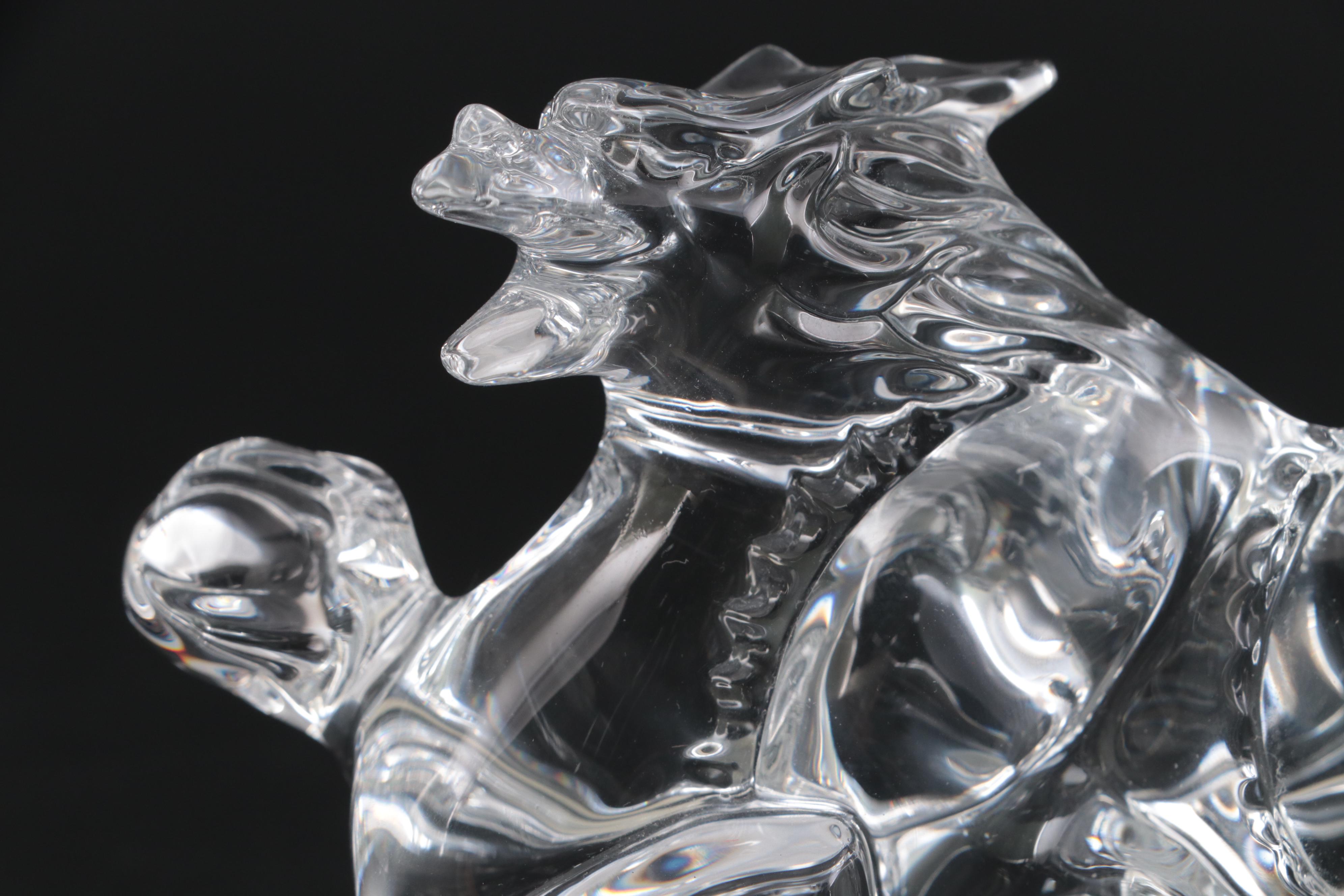 Baccarat Crystal Zodiac Dragon and Star Fish Figurines | EBTH