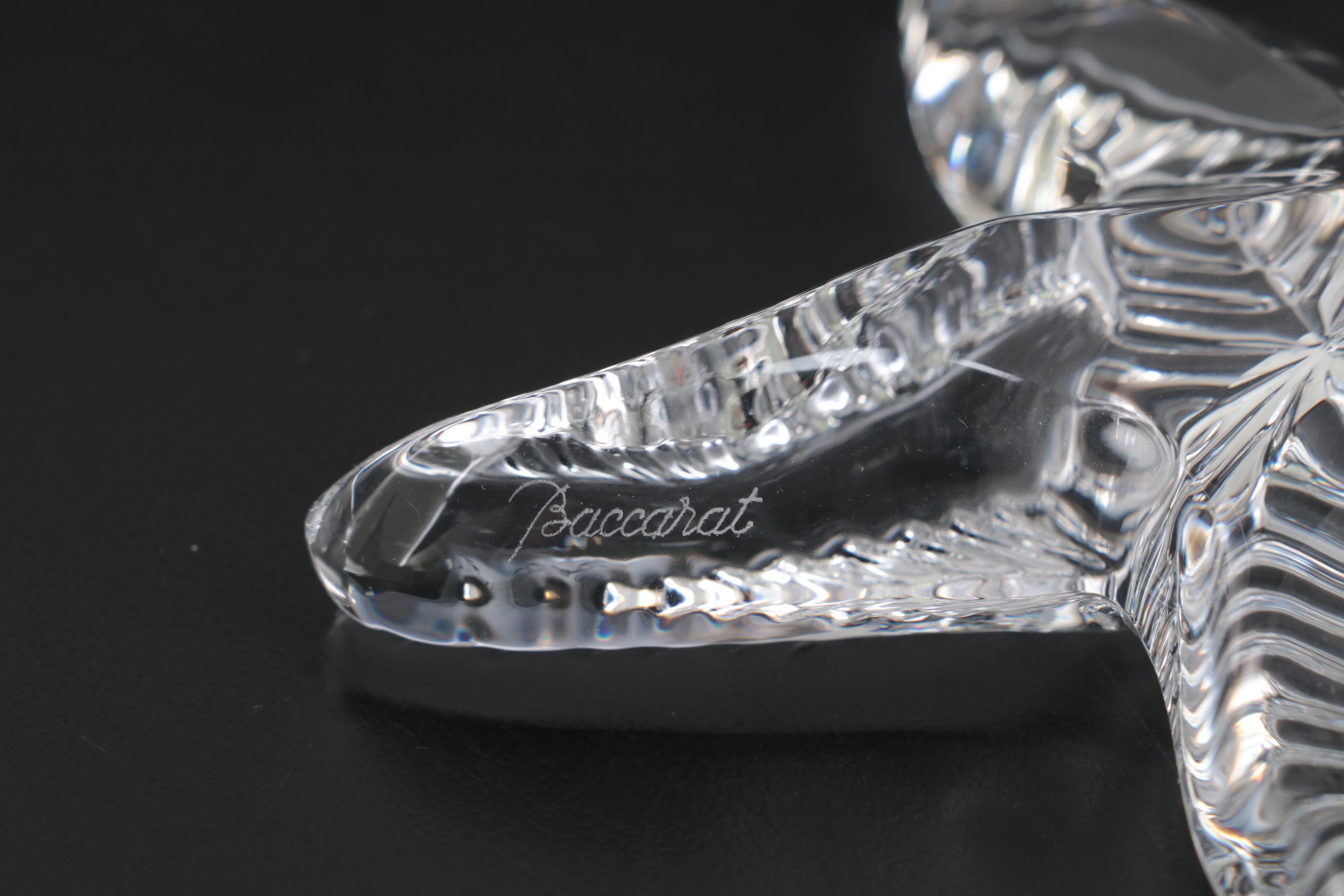 Baccarat Crystal Zodiac Dragon and Star Fish Figurines | EBTH