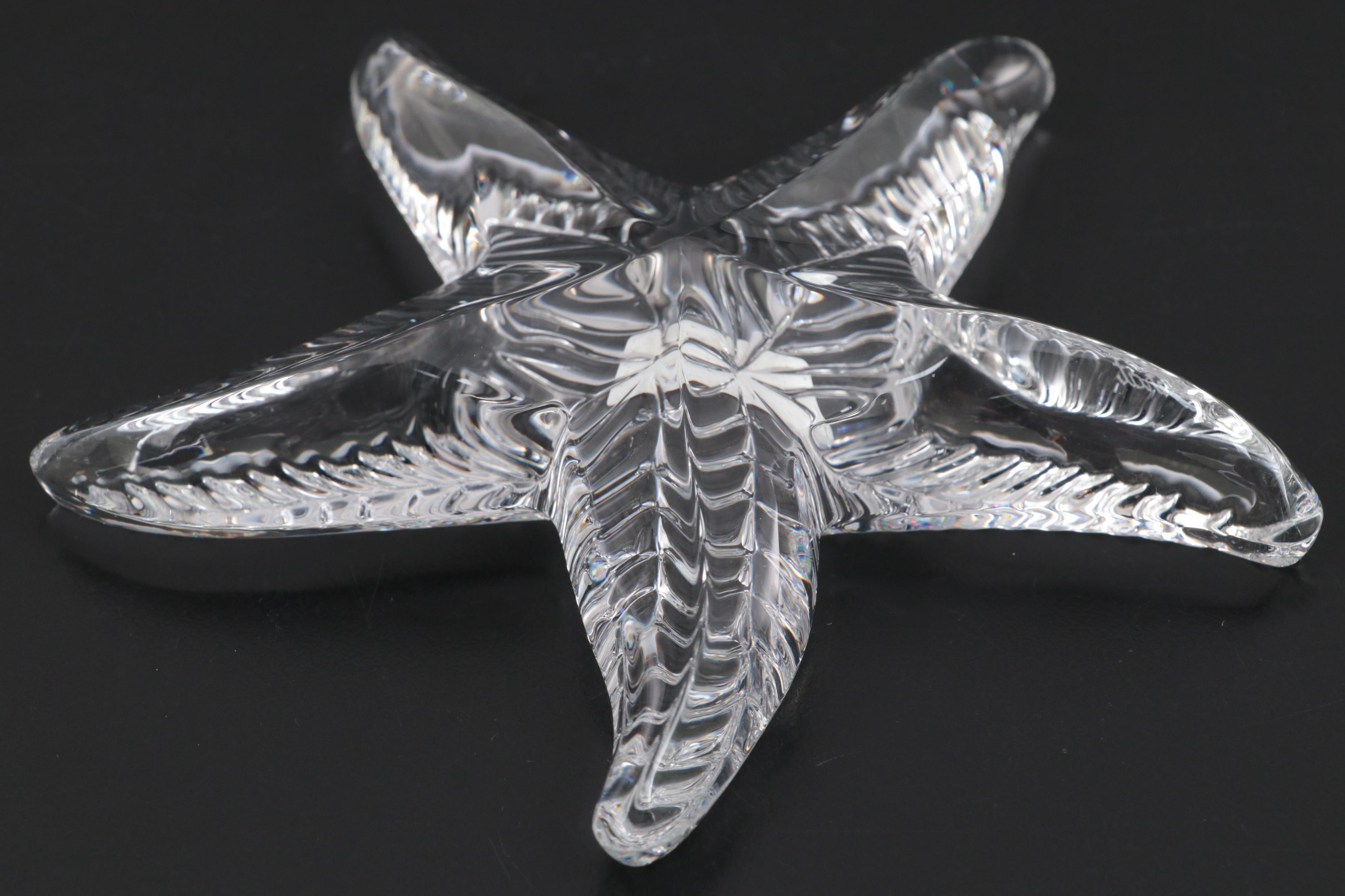 Baccarat Crystal Zodiac Dragon and Star Fish Figurines | EBTH