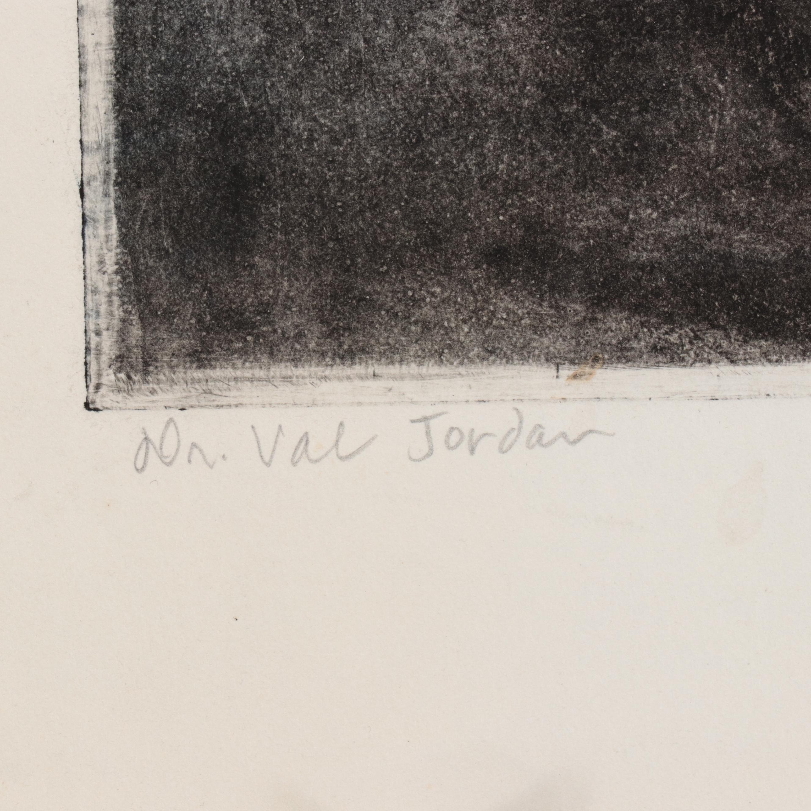 Sidney Chafetz Portrait Etching "Dr. Val Jordan" | EBTH