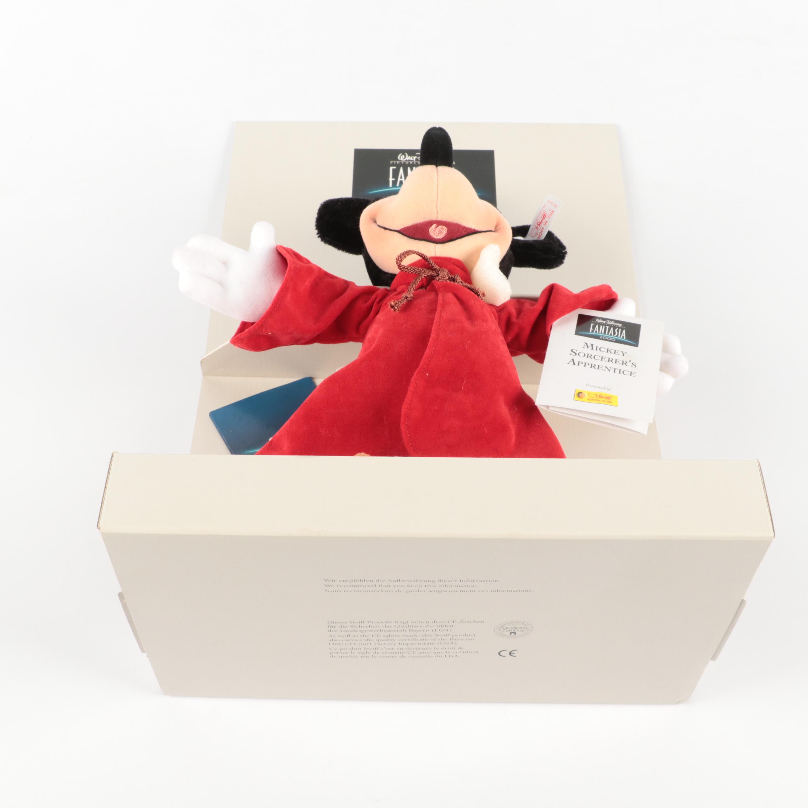 Steiff Walt Disney Fantasia 2000 "Mickey Sorcerer's Apprentice" Plush ...