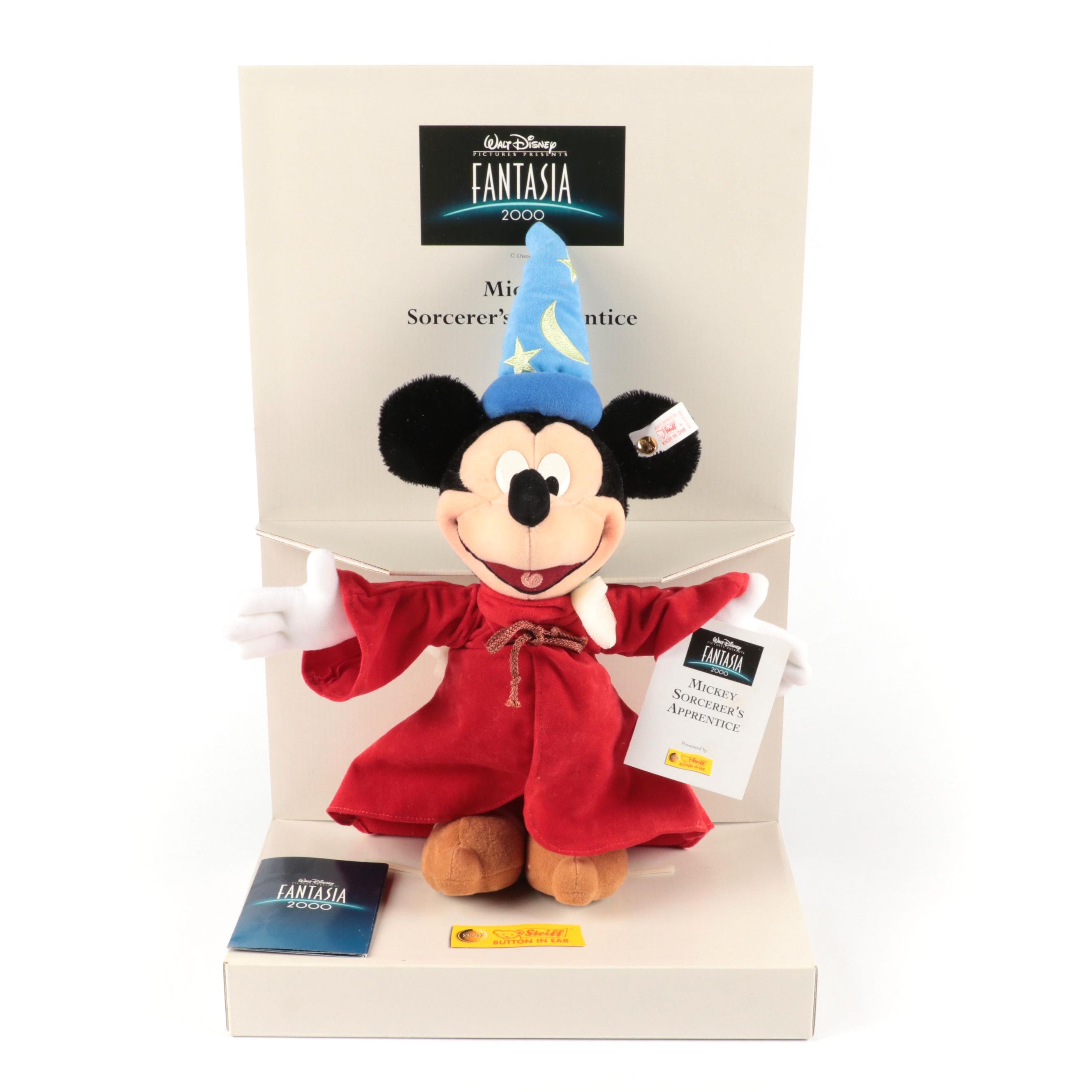 Steiff Walt Disney Fantasia 2000 "Mickey Sorcerer's Apprentice" Plush ...