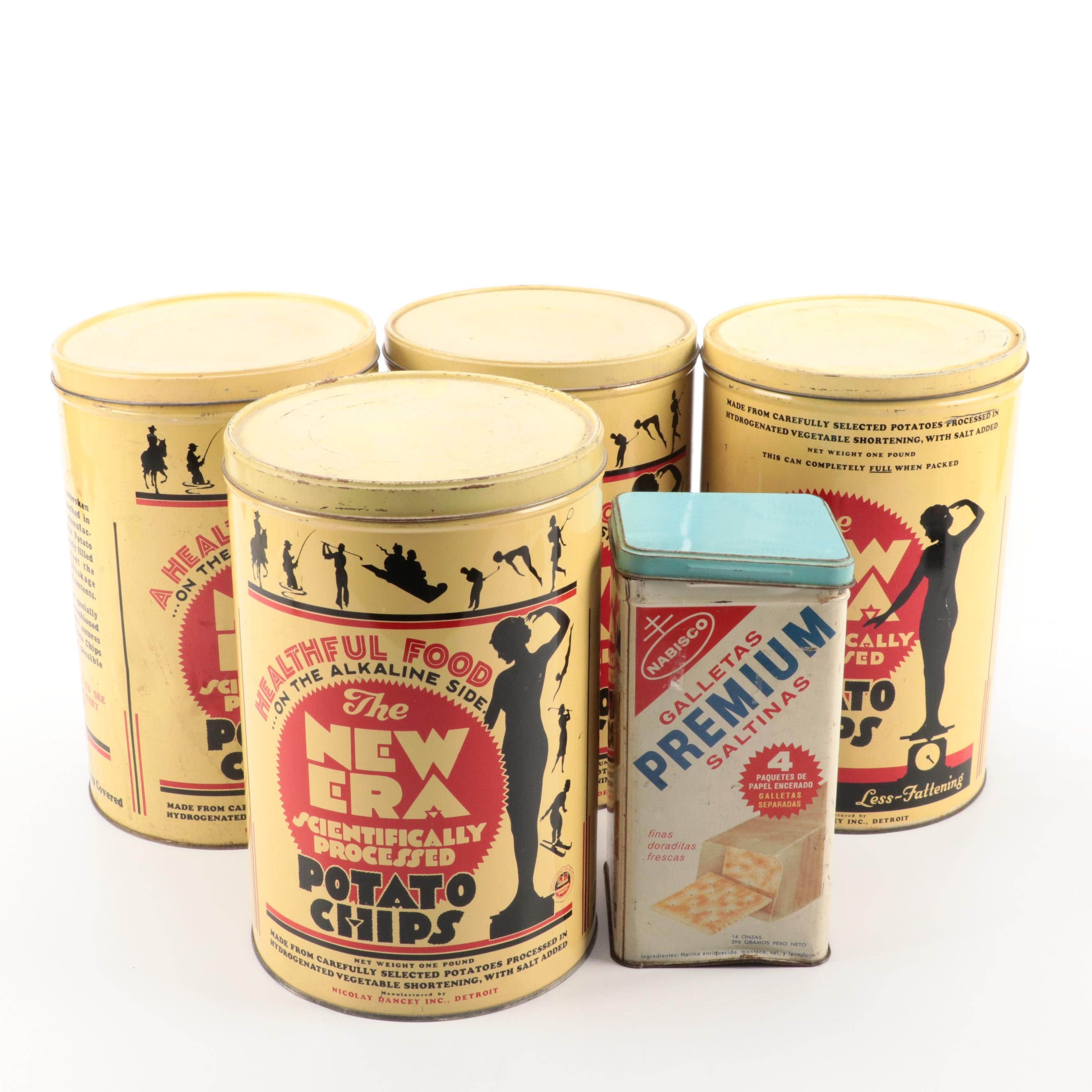 New Era Potato Chips Containers with Saltine Crackers Container | EBTH