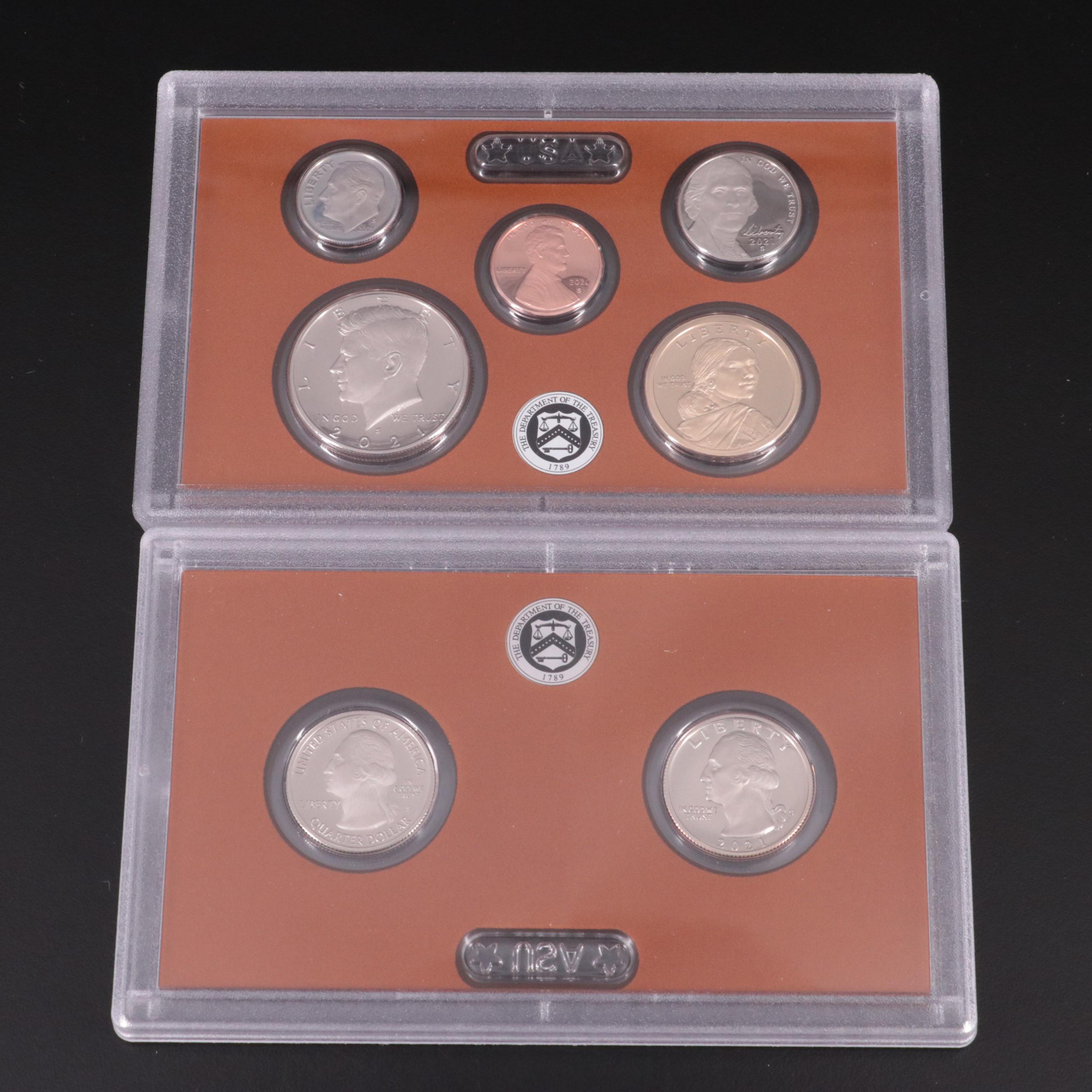 Two Modern U.S. Mint Proof Sets, 2021–2022 | EBTH