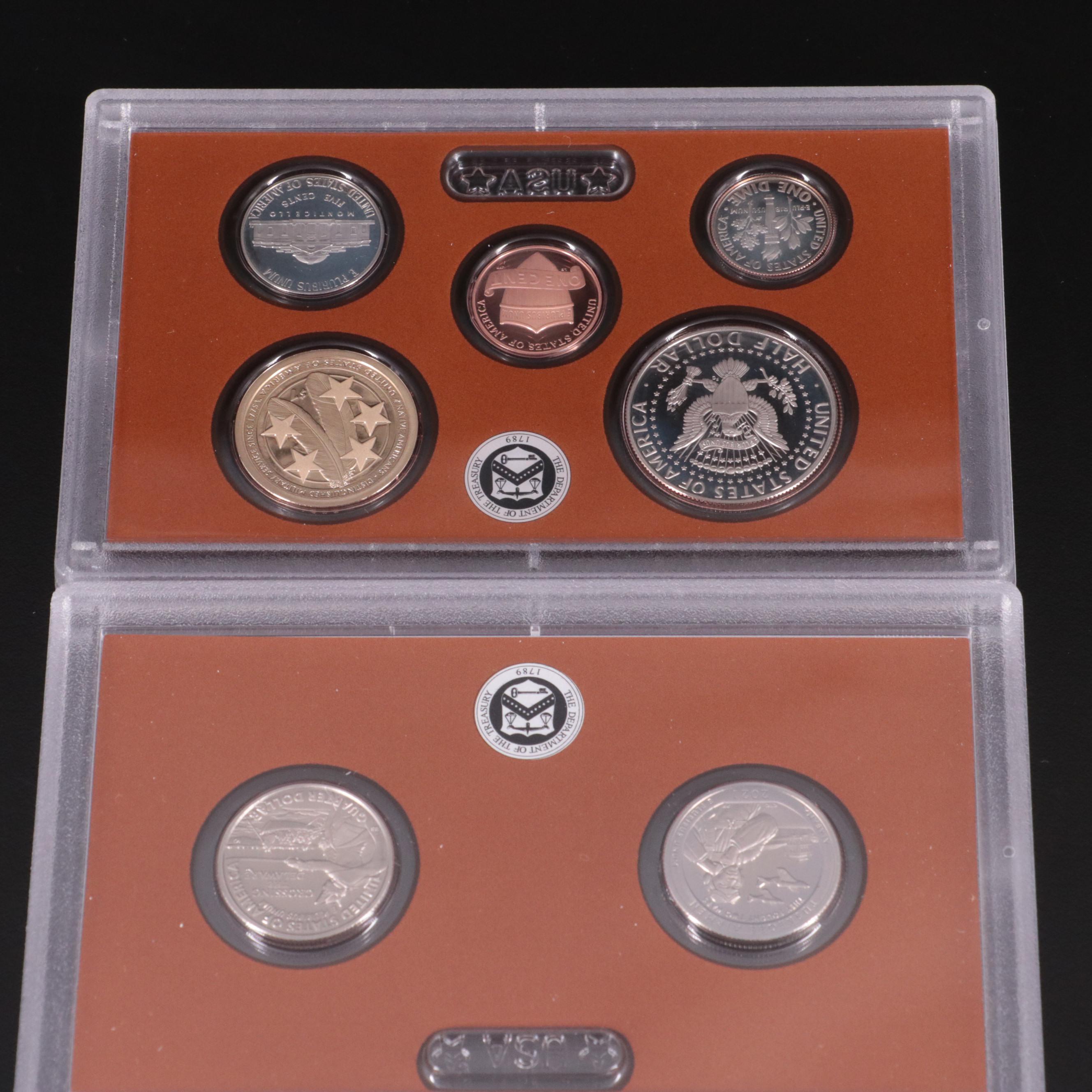 Two Modern U.S. Mint Proof Sets, 2021–2022 | EBTH