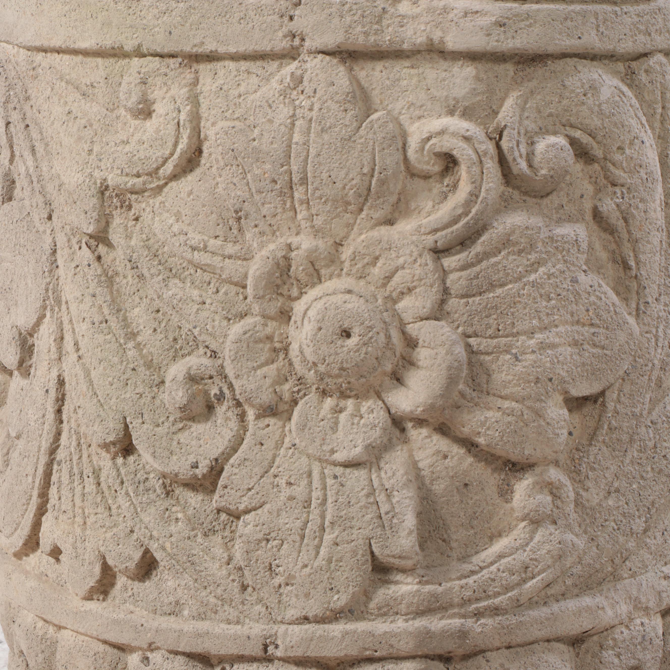 Large Cast Concrete Garden Planter | EBTH