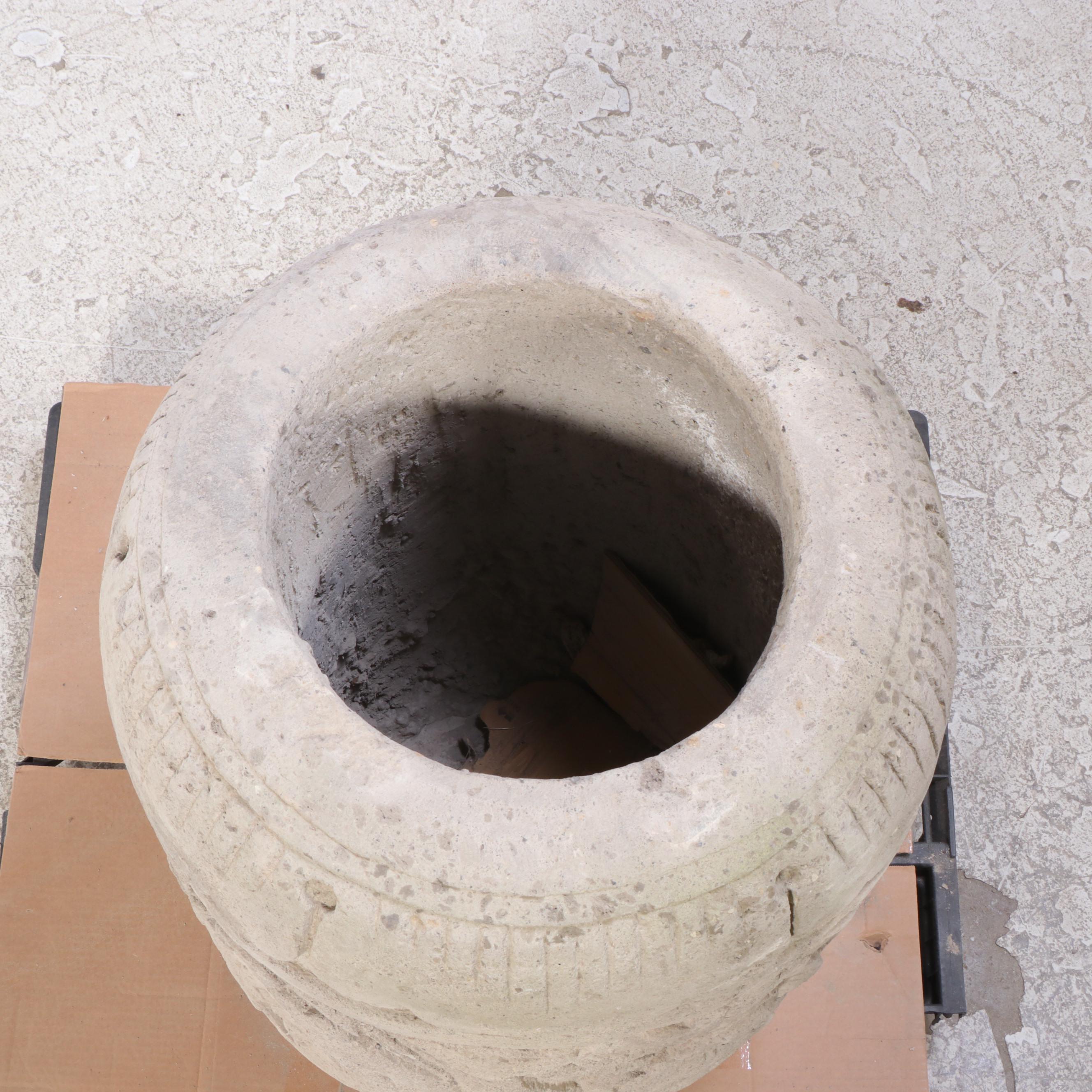 Large Cast Concrete Garden Planter | EBTH