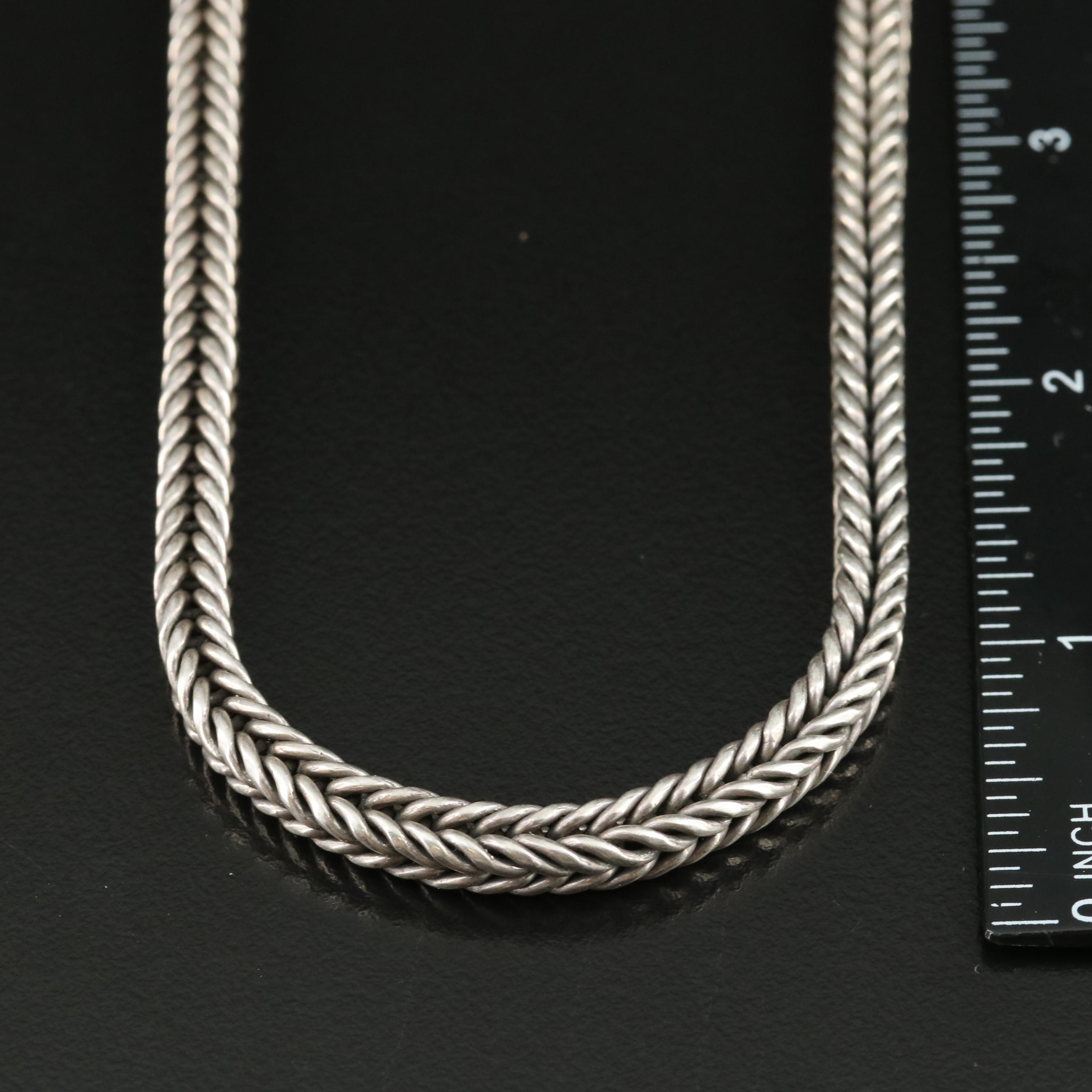 Sterling Foxtail Chain Necklace | EBTH