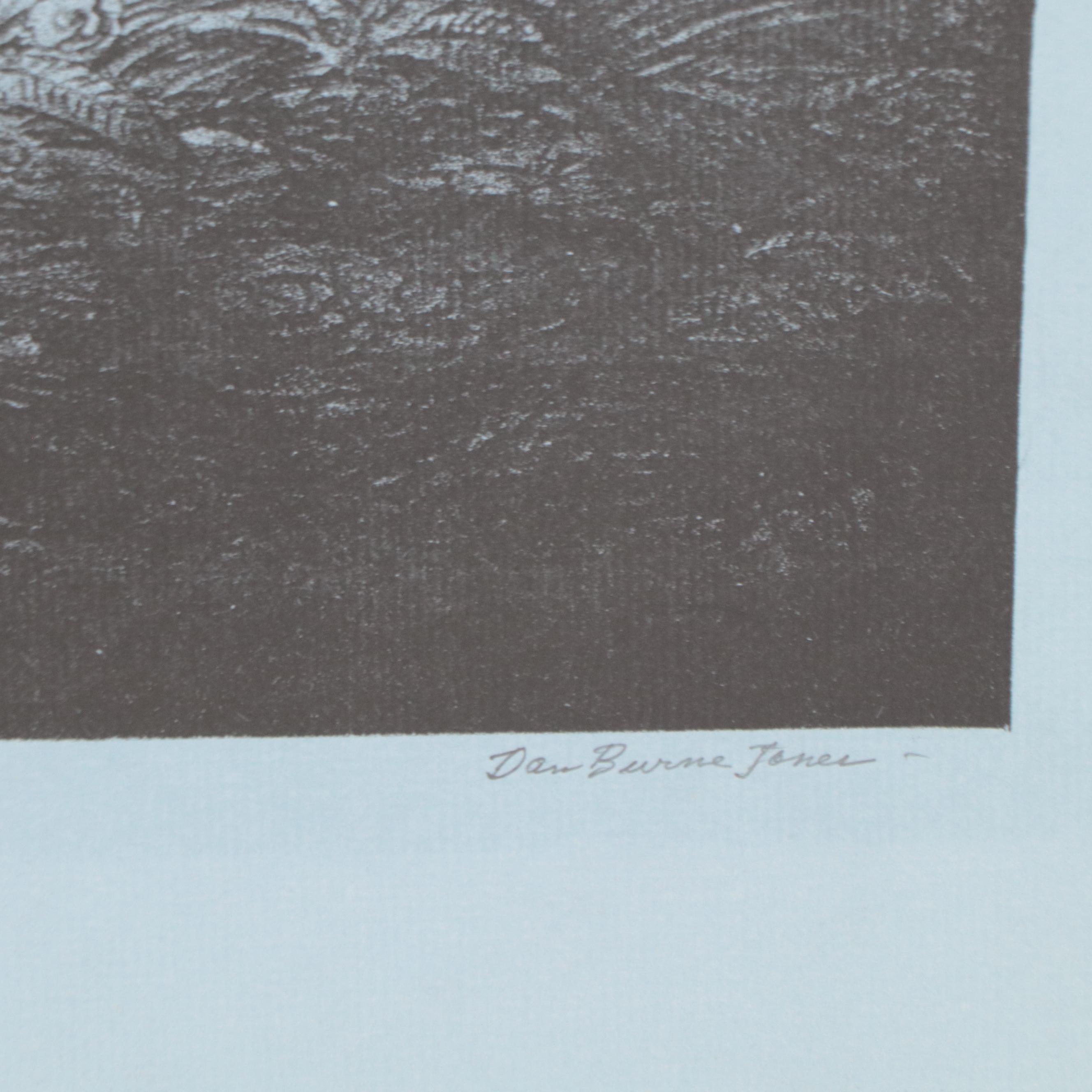 Daniel Burne Jones Lithograph "A Song for Ariadne," Circa 1939 | EBTH