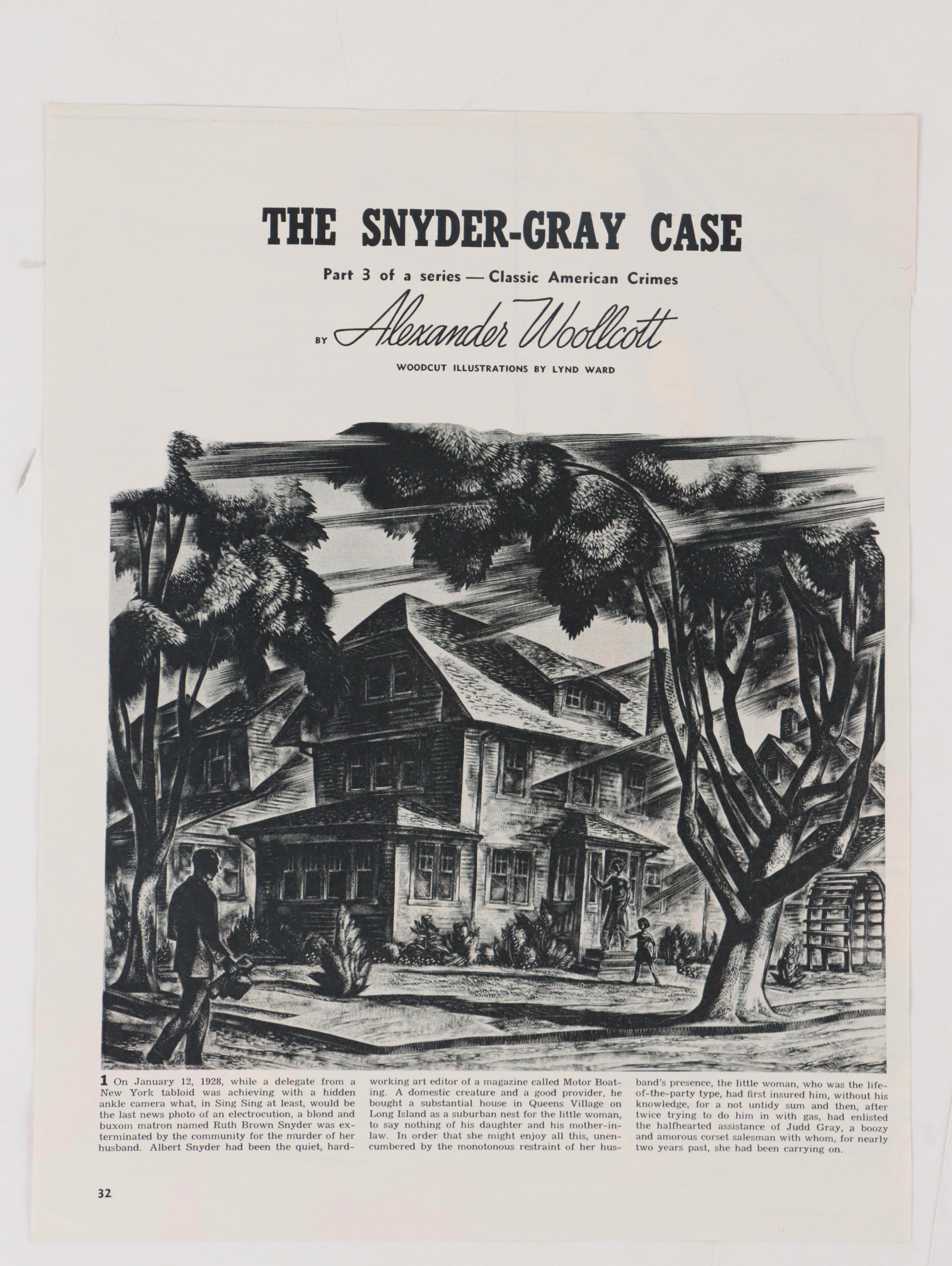 Lynd Ward Figurative Wood Engraving Illustrations | EBTH