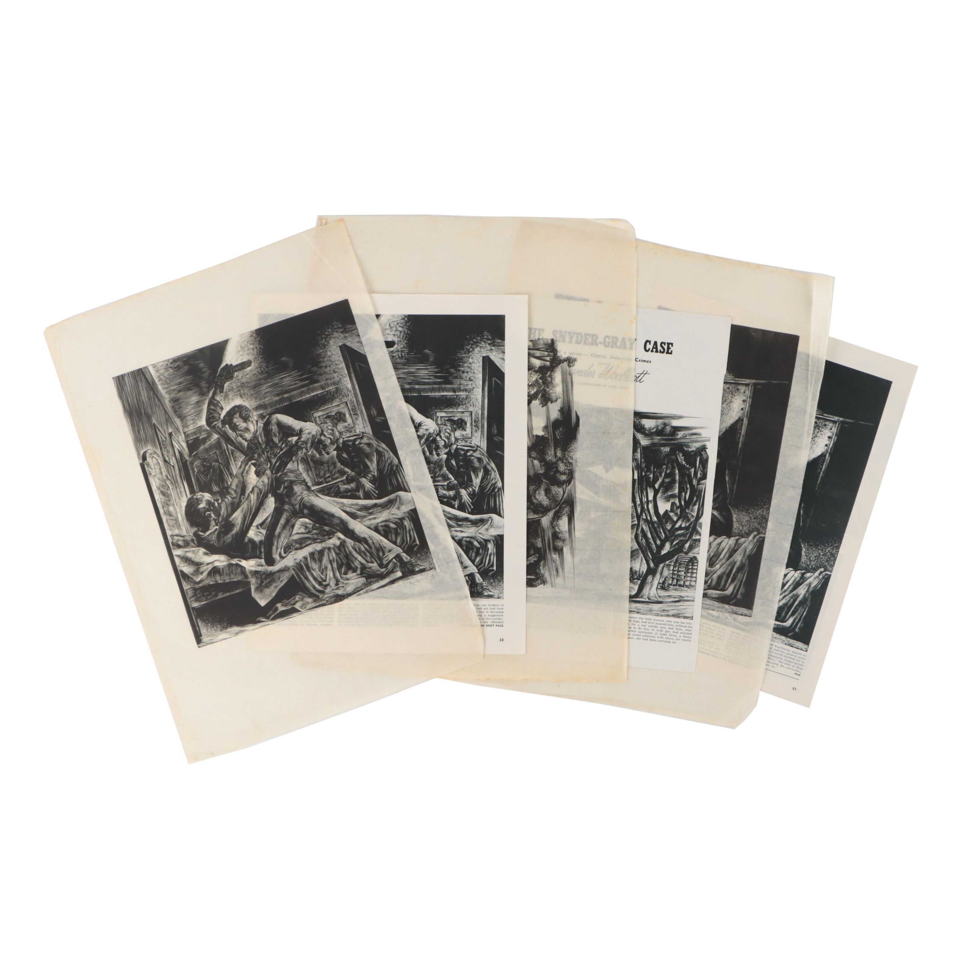 Lynd Ward Figurative Wood Engraving Illustrations | EBTH