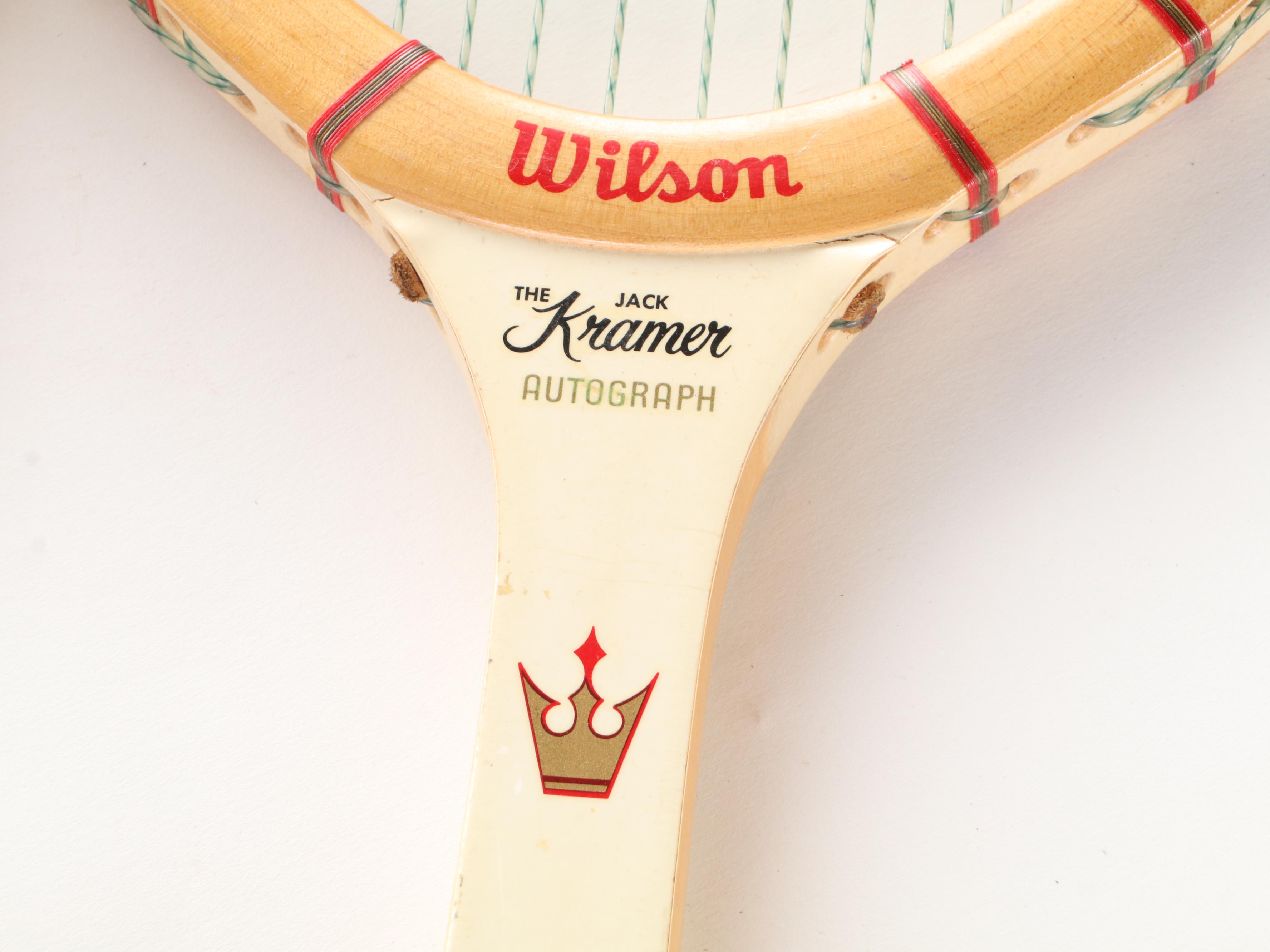Wilson The Jack Kramer Autograph Wood Tennis Rackets, 1960s | EBTH