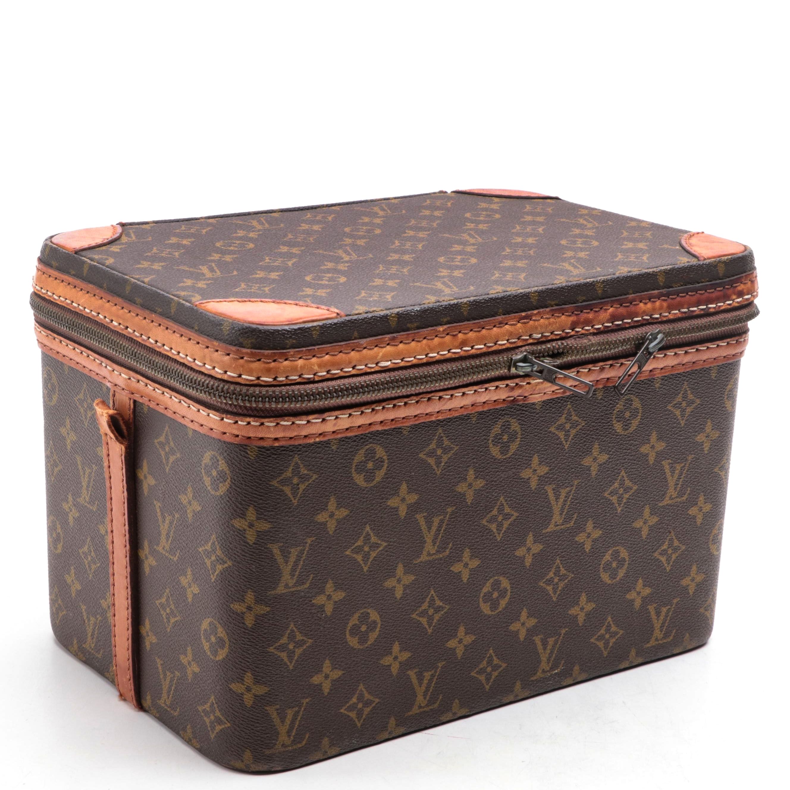 Louis Vuitton Train Case in Monogram Canvas and Vachetta Leather, 1960s ...