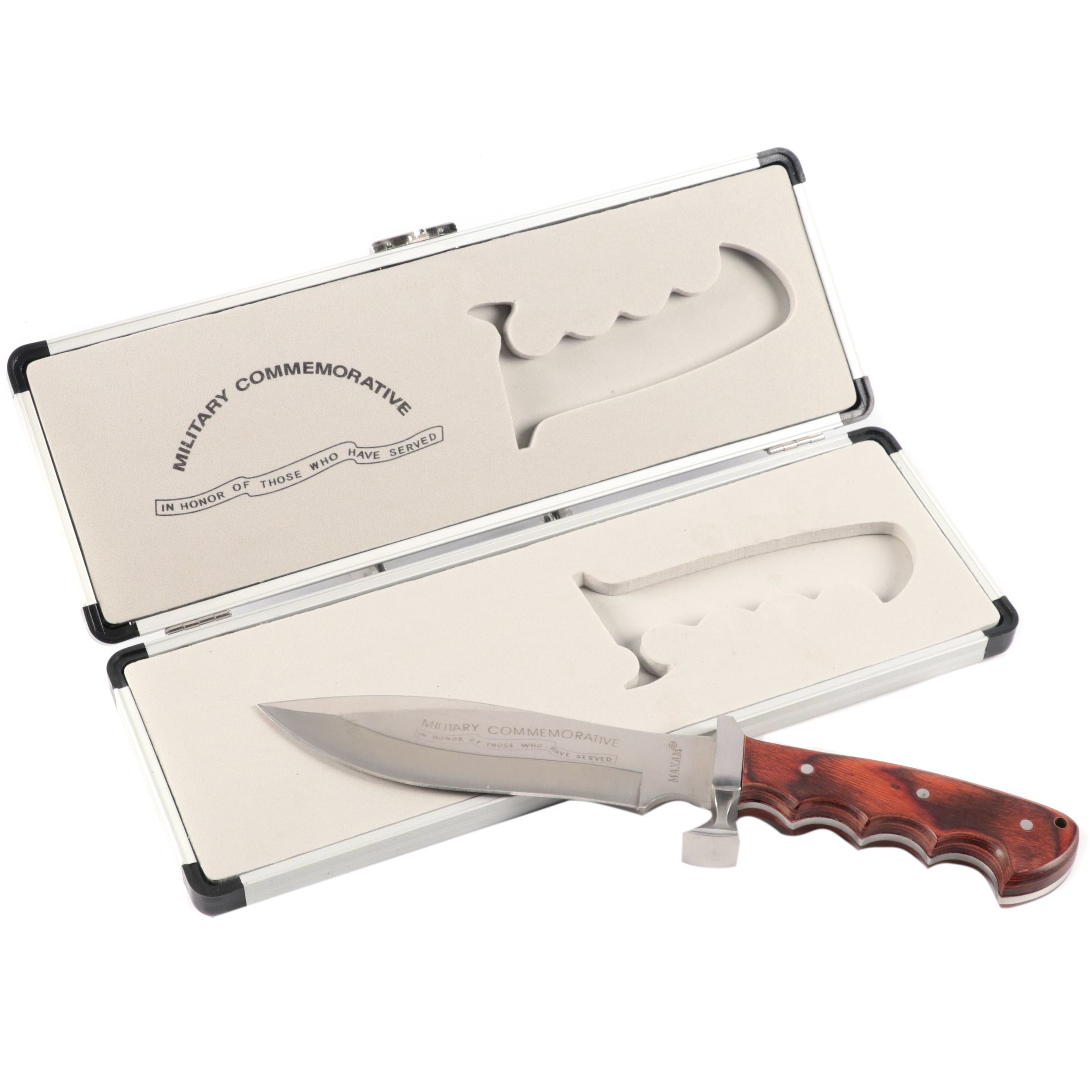Maxam Military Commemorative Stainless Steel Hunting Knife | EBTH