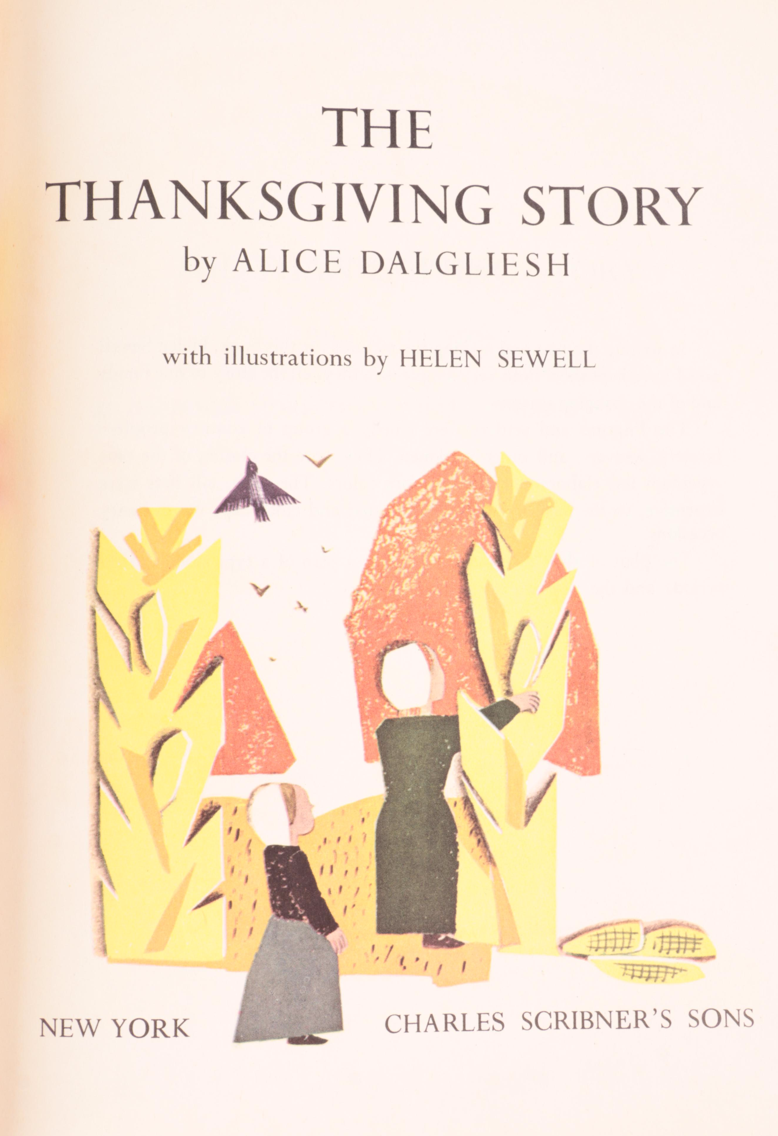 Helen Sewell Illustrated "The Thanksgiving Story" by Alice Dalgliesh ...