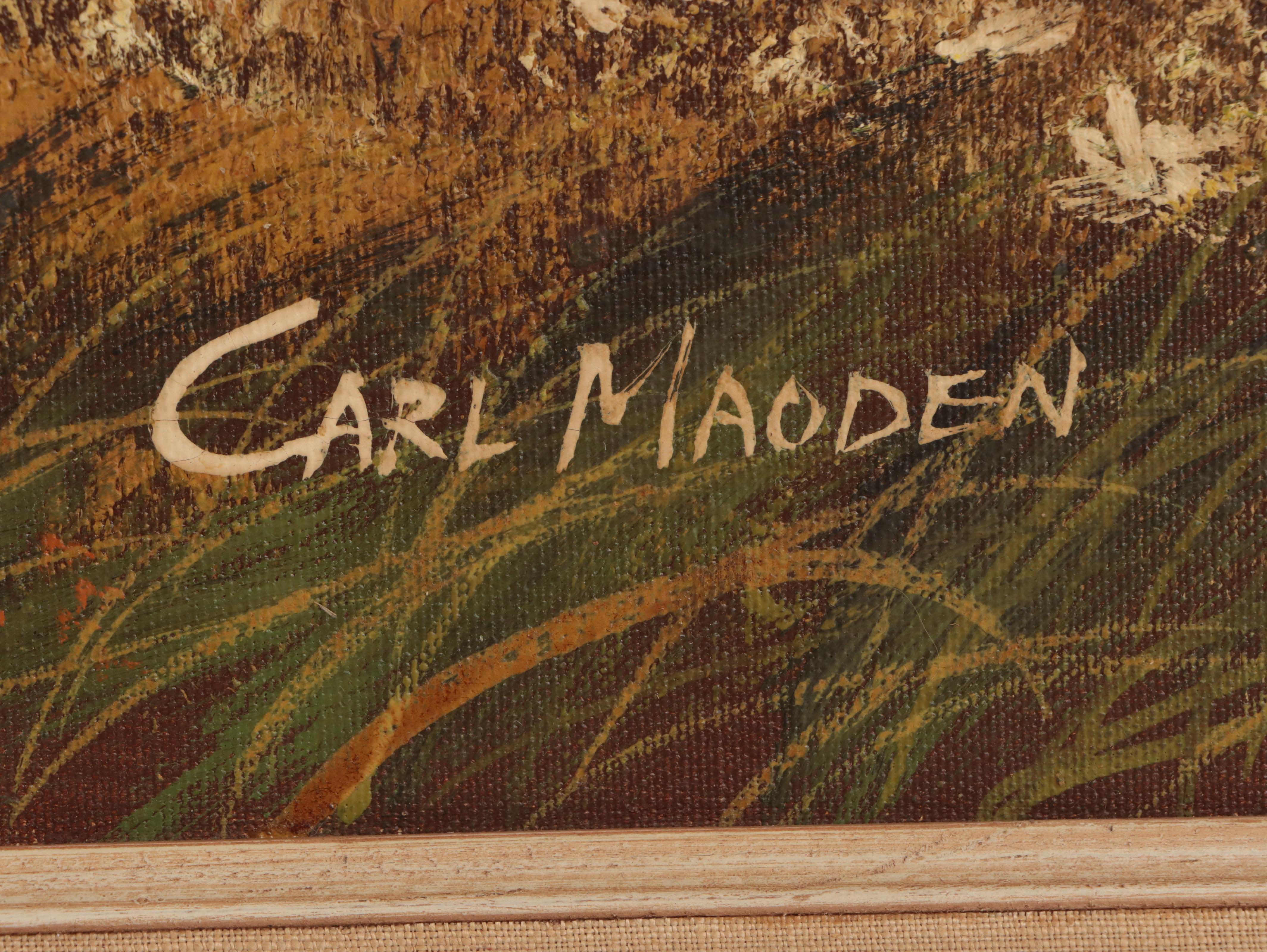 Carl Madden Idyllic Woodland Landscape Oil Painting, Circa 1960 | EBTH