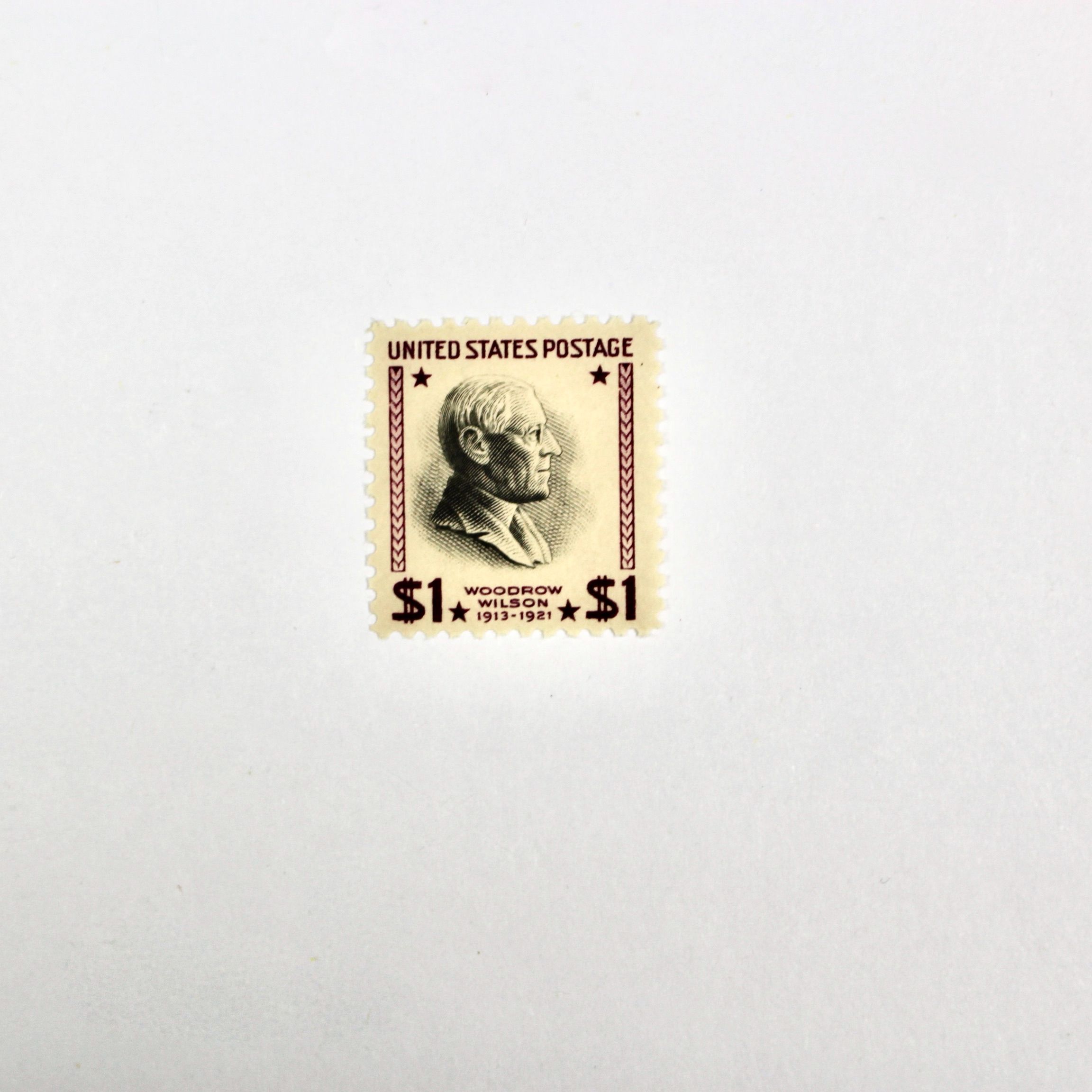 1951 $1 Woodrow Wilson Postage Stamp, Scott #832b | EBTH