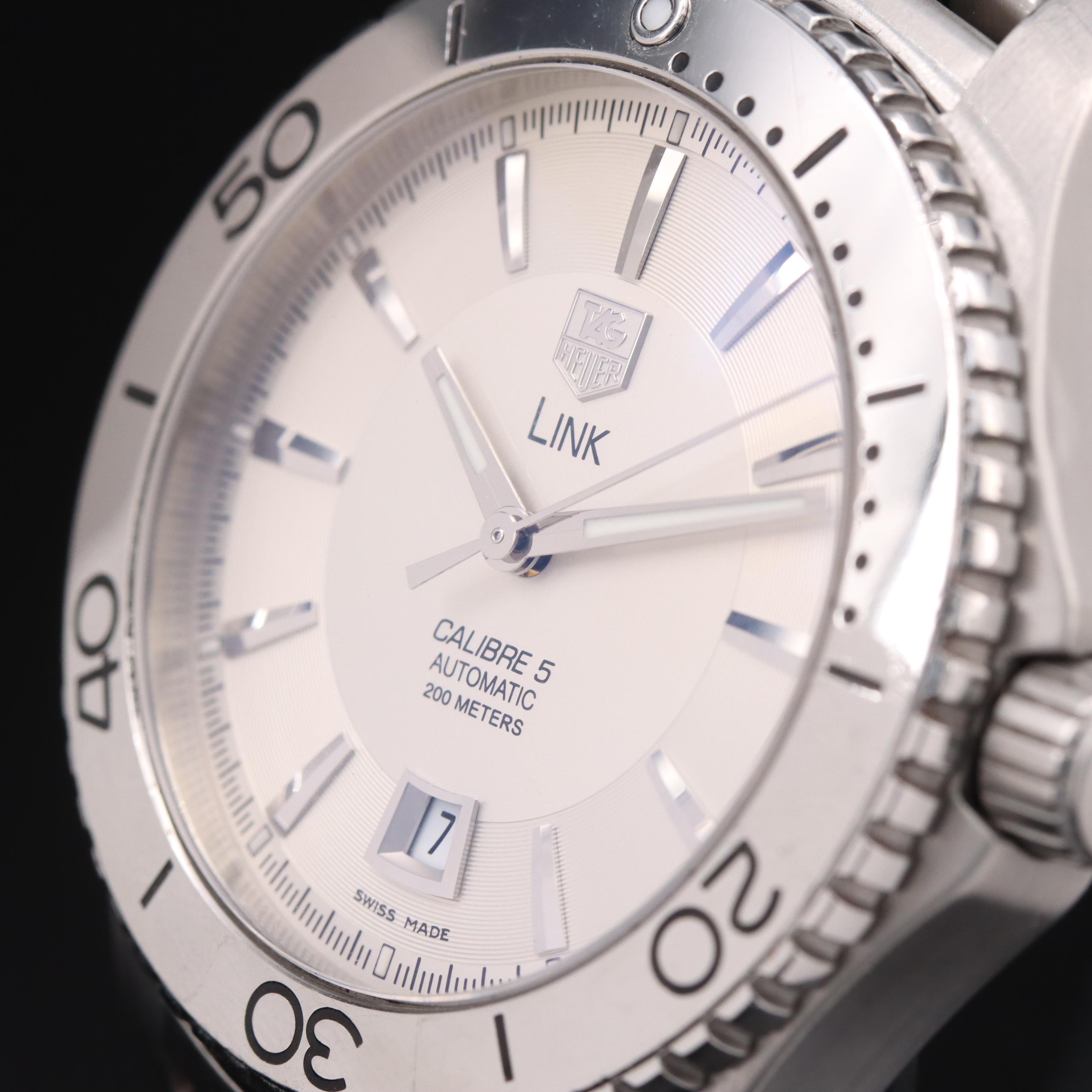TAG Heuer Link Calibre 5 Automatic Stainless Steel Wristwatch | EBTH
