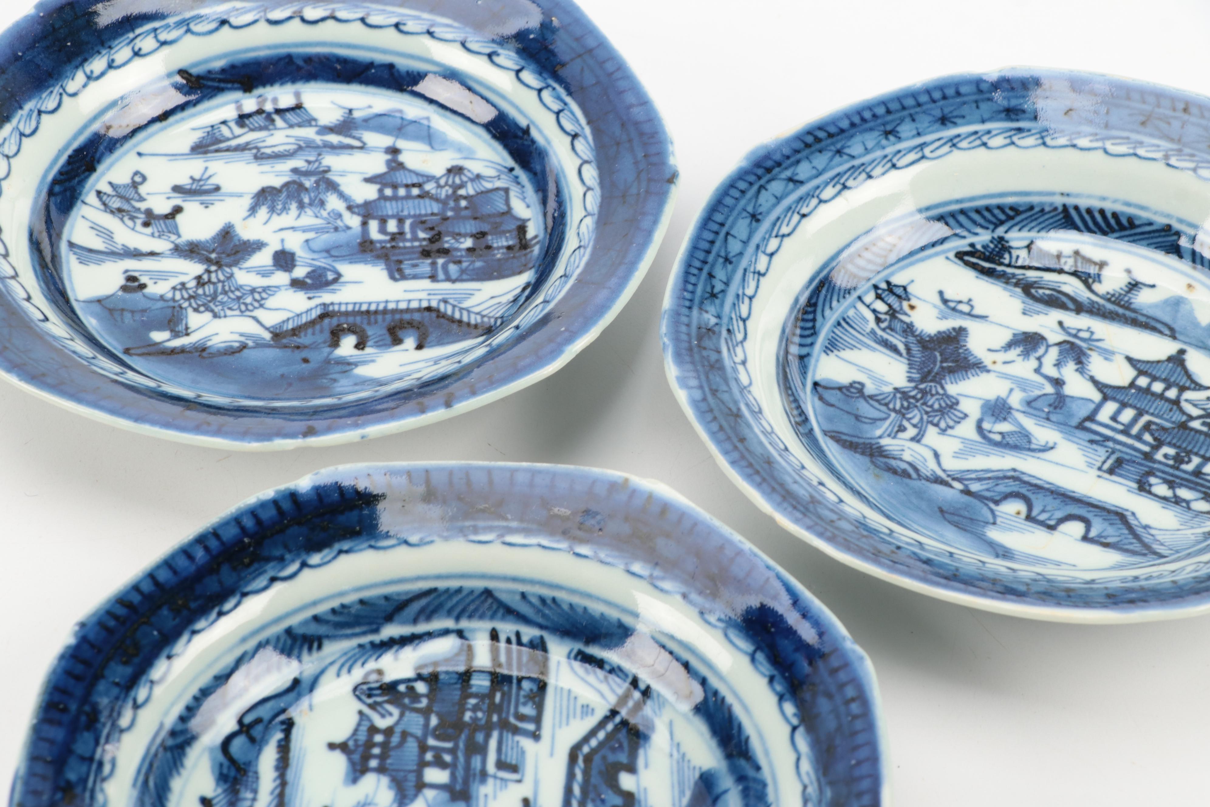 Chinese Export Porcelain Canton Plates and Bowls | EBTH