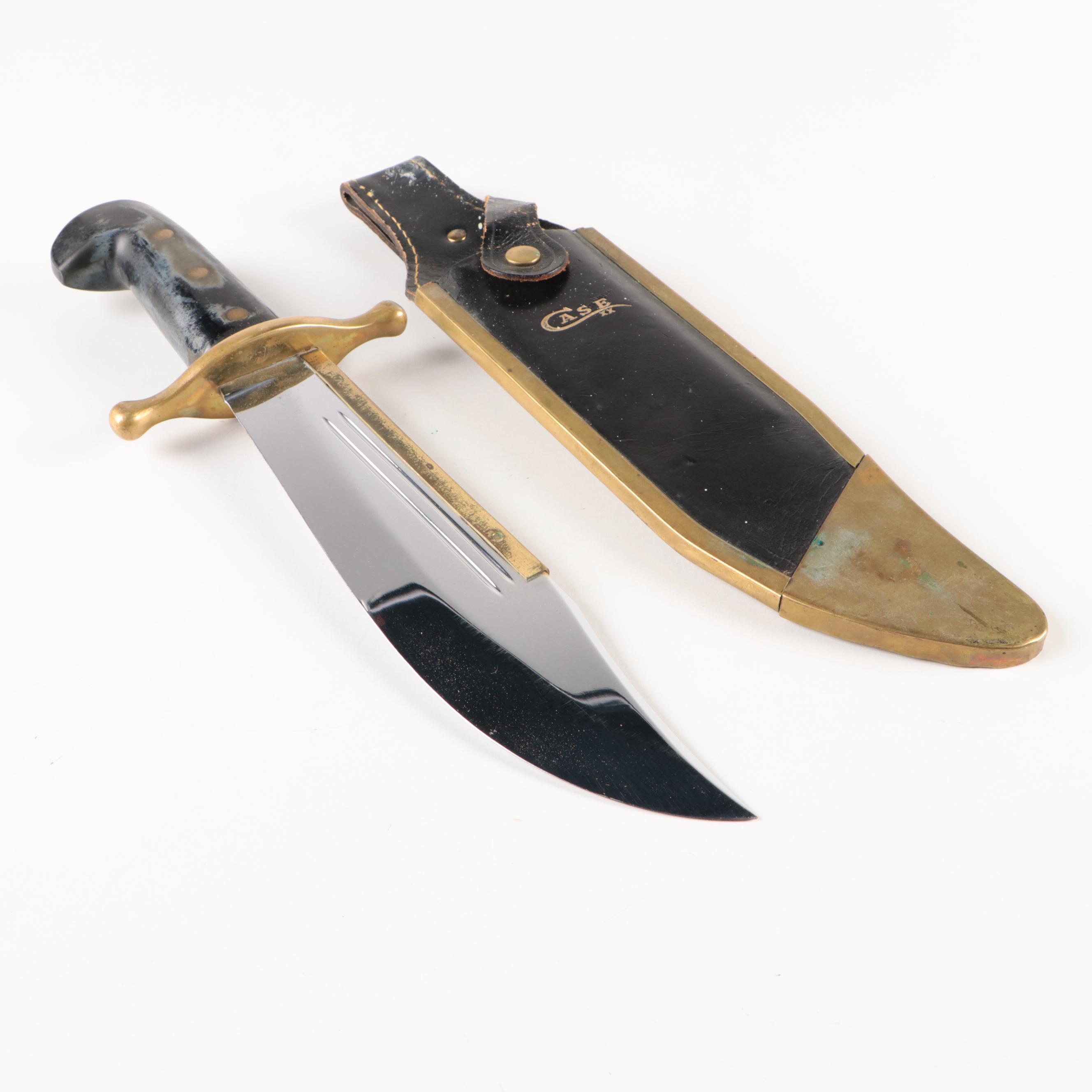 Case® Bowie Fixed Blade Knife with Leather Sheath | EBTH