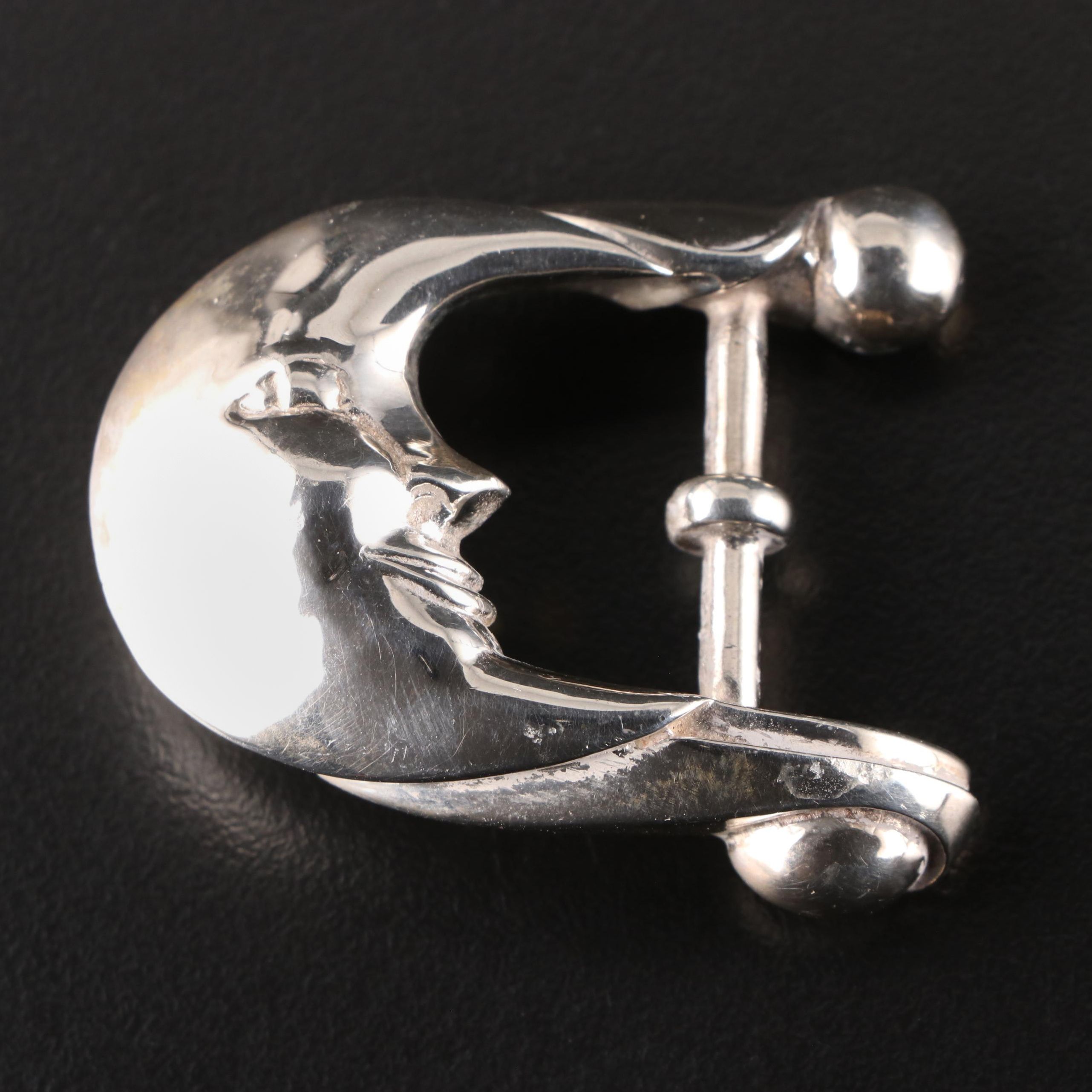 Barry Kieselstein-Cord Sterling Silver Moon Belt Buckle | EBTH