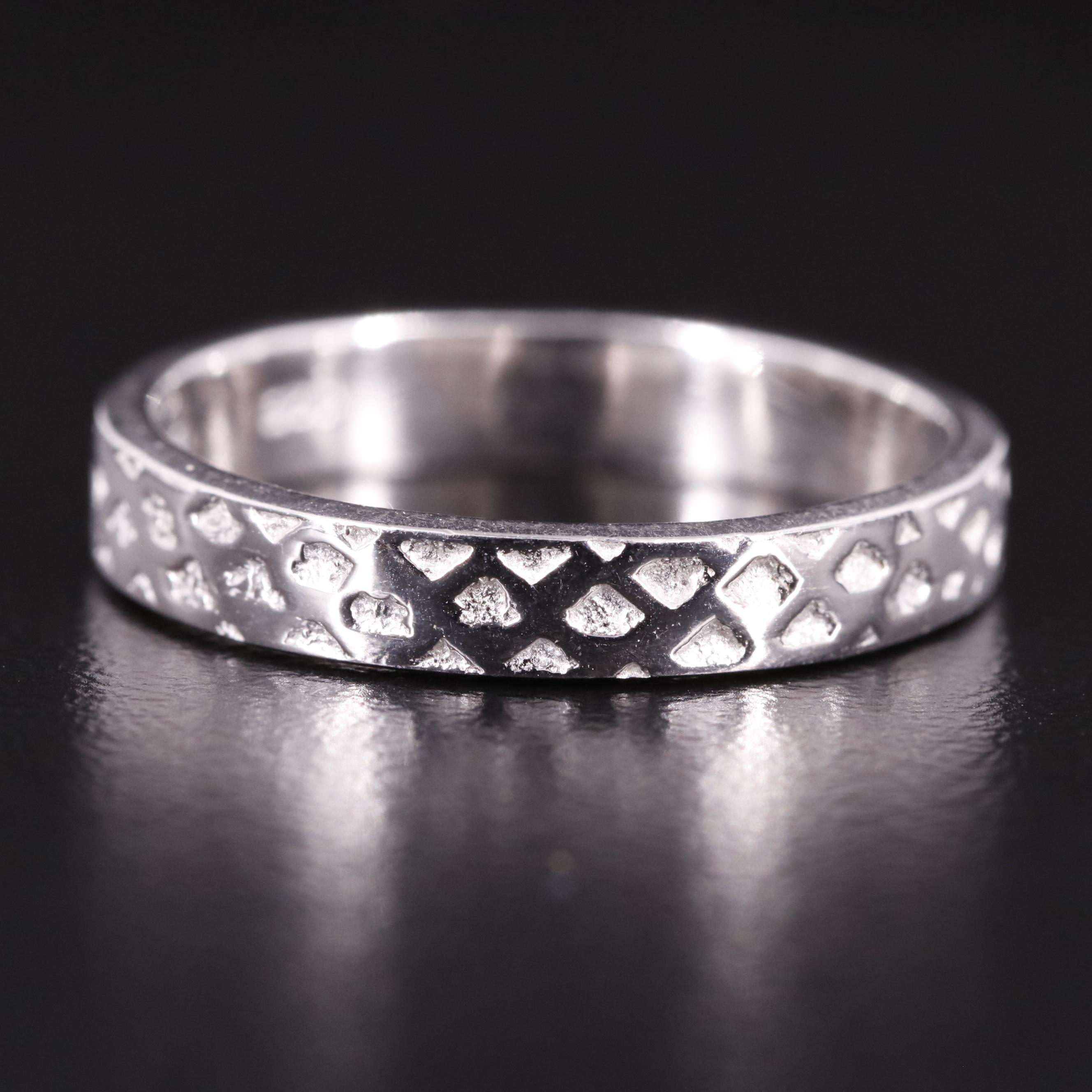 Sterling Dimple Pattern Band | EBTH