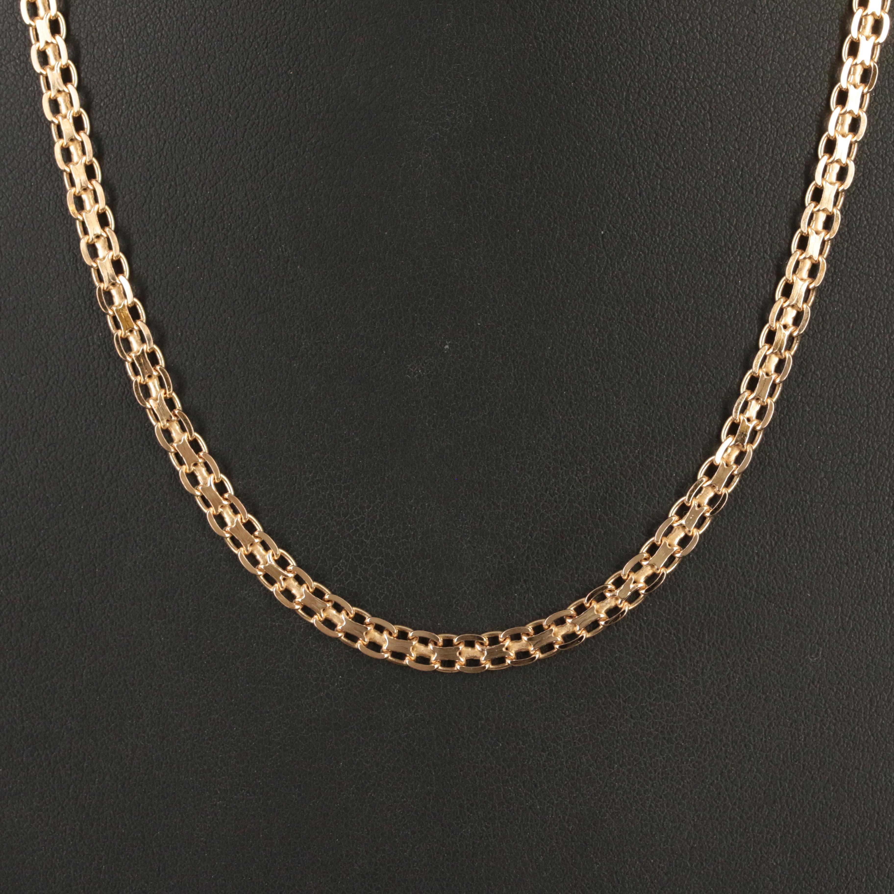 Italian 18K Bismark Chain Necklace | EBTH