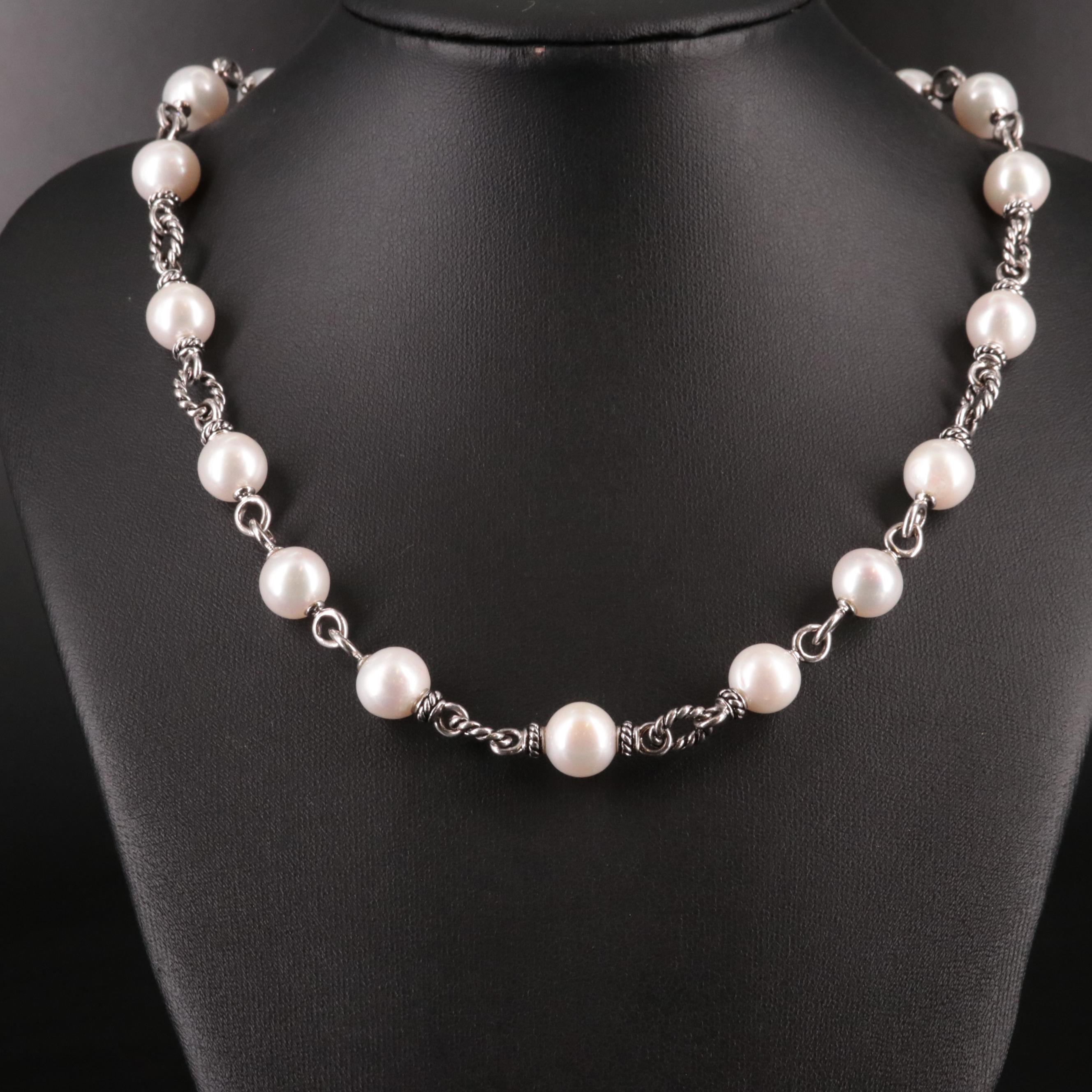Sterling Pearl Necklace | EBTH
