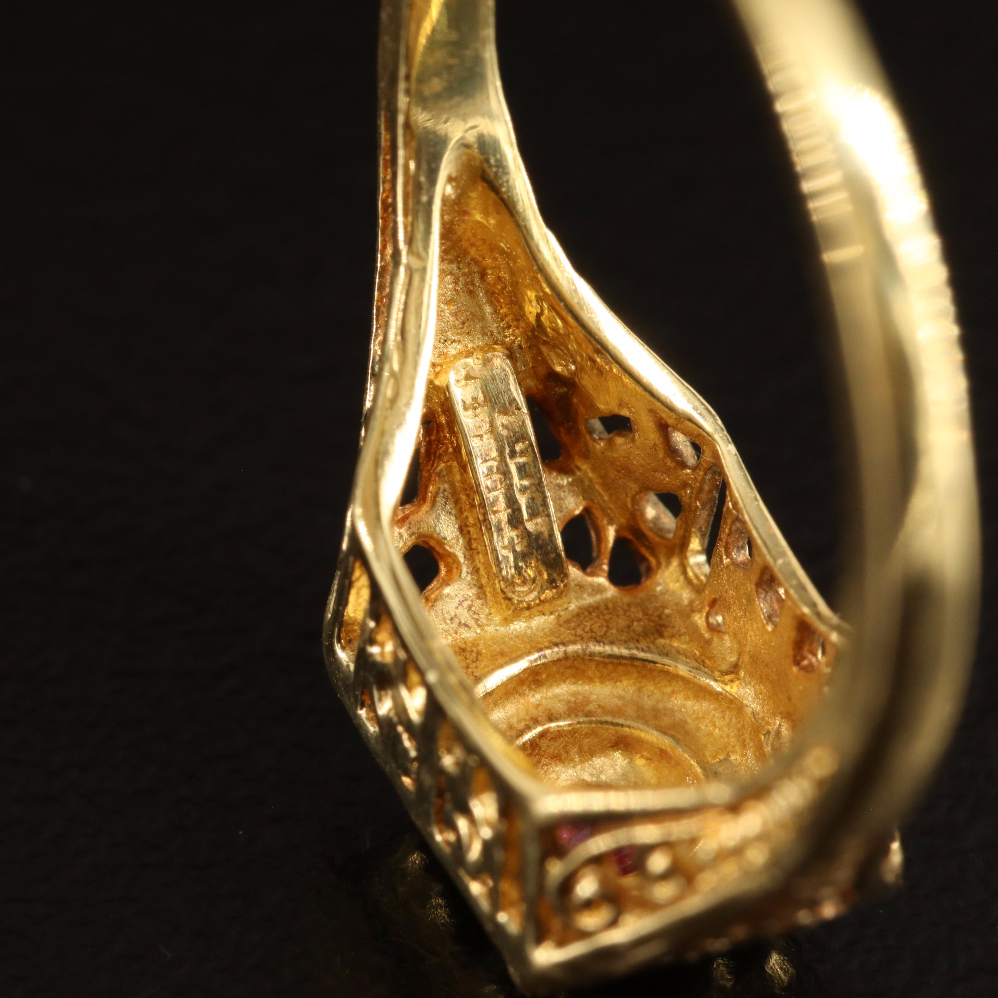 Vintage Style 18K Ruby Ring | EBTH