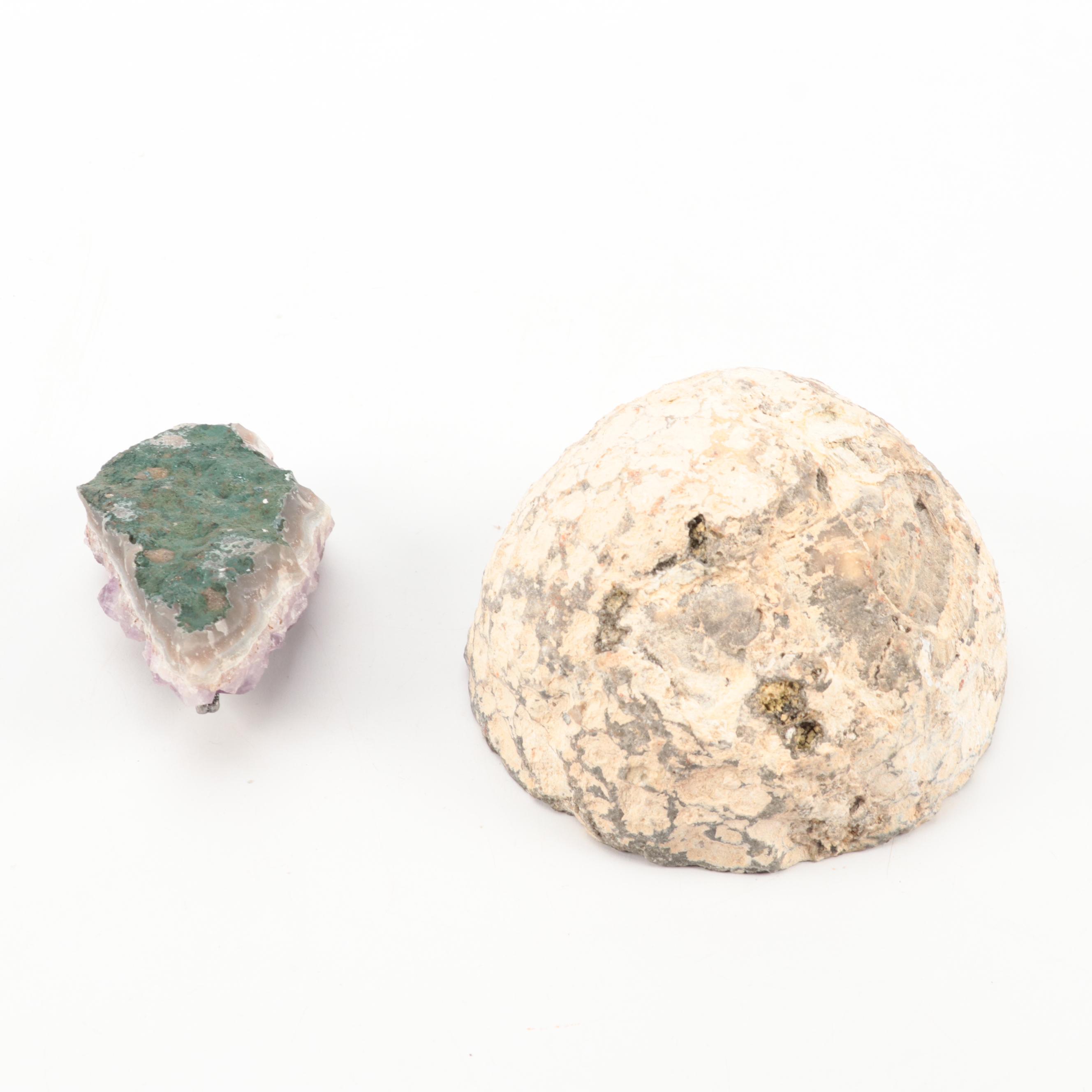 Amethyst With Metal Alligator, Celestine and Geode Fragments | EBTH