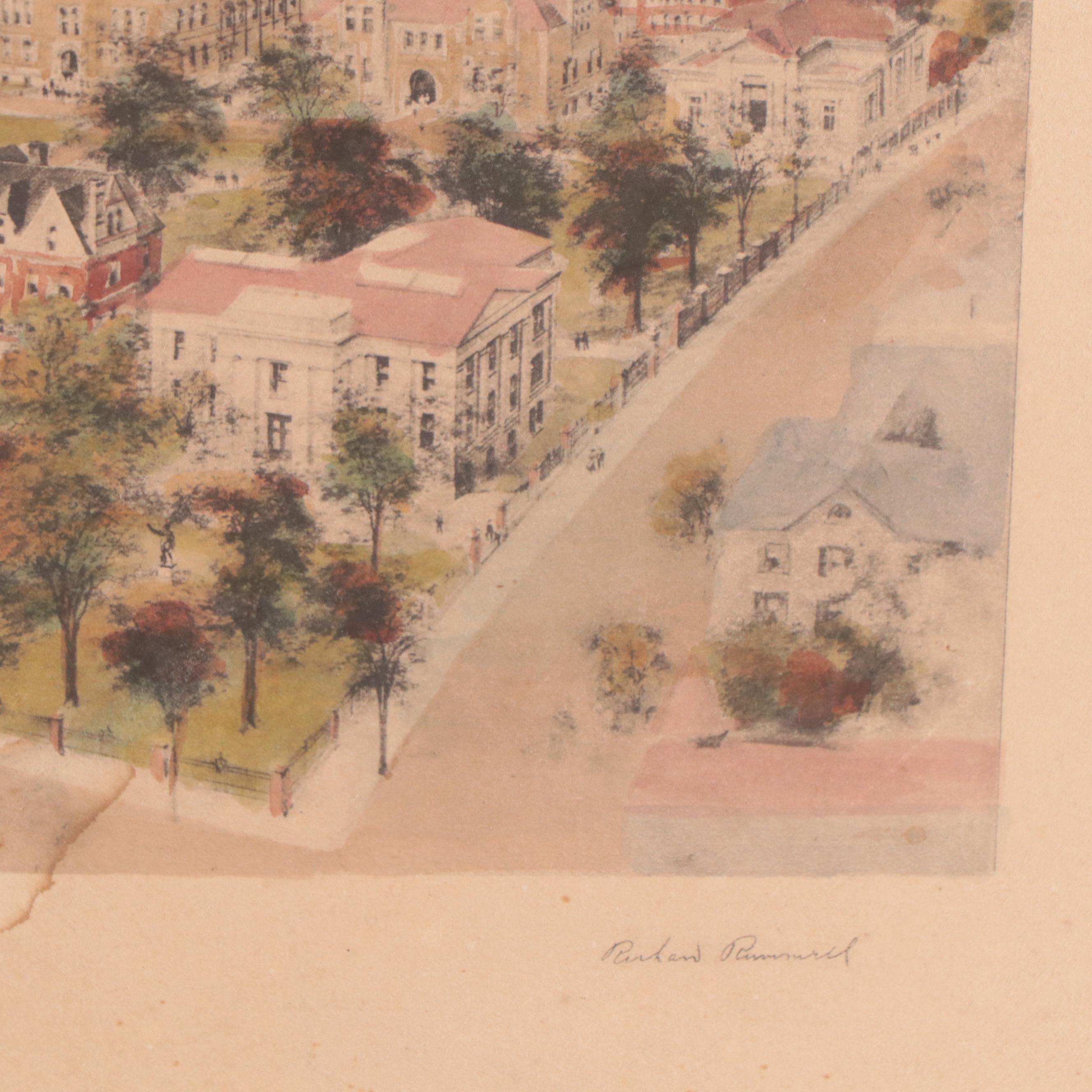 Photogravure After Richard Rummel "Brown University" | EBTH