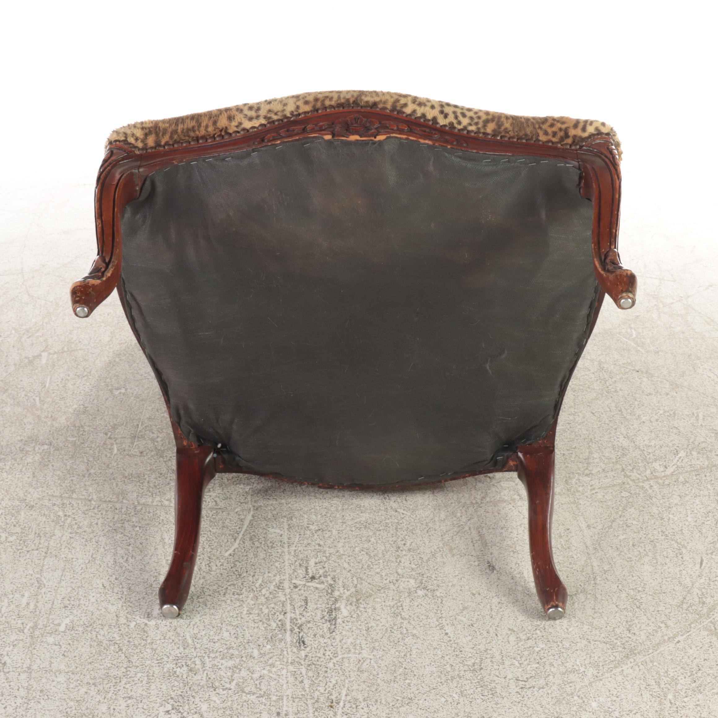 Rococo Revival Custom-Upholstered Carved Wooden Fauteuil Armchair | EBTH