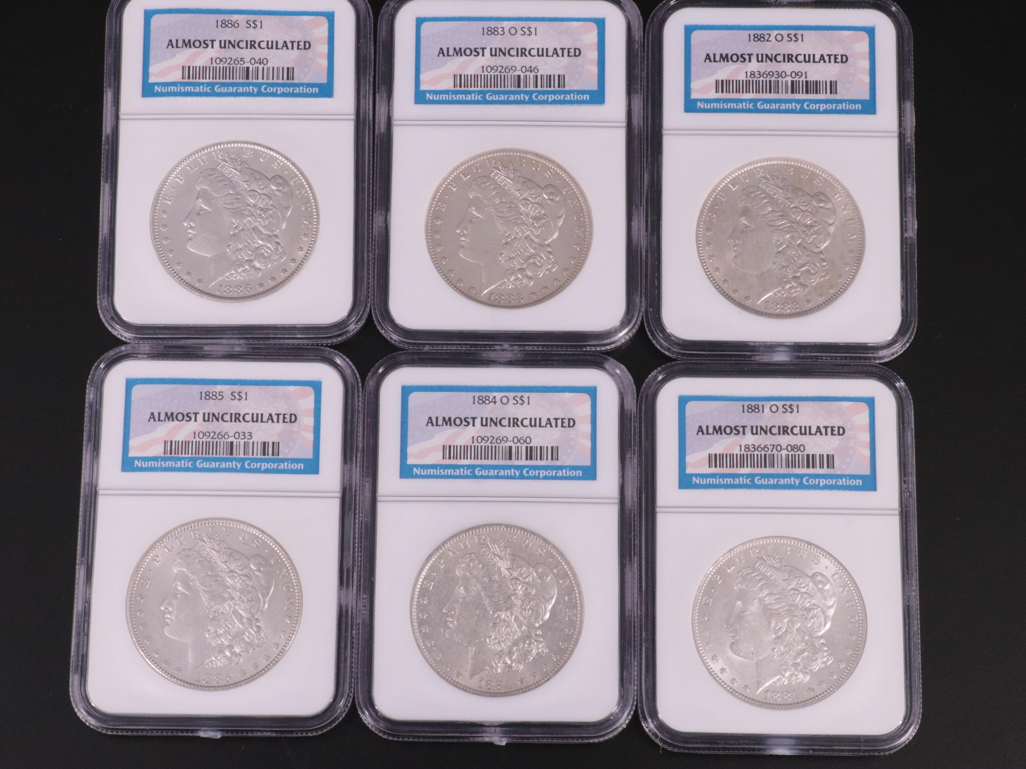 Twenty Different NGC Graded AU Morgan Silver Dollars | EBTH
