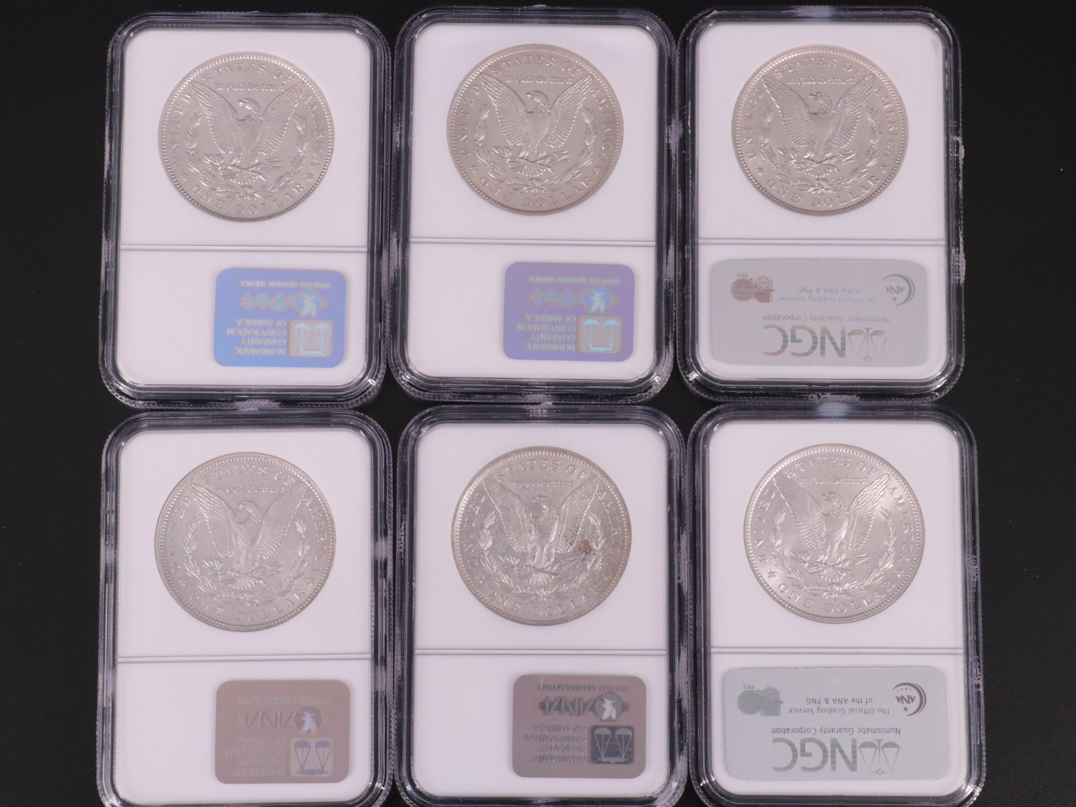 Twenty Different NGC Graded AU Morgan Silver Dollars | EBTH