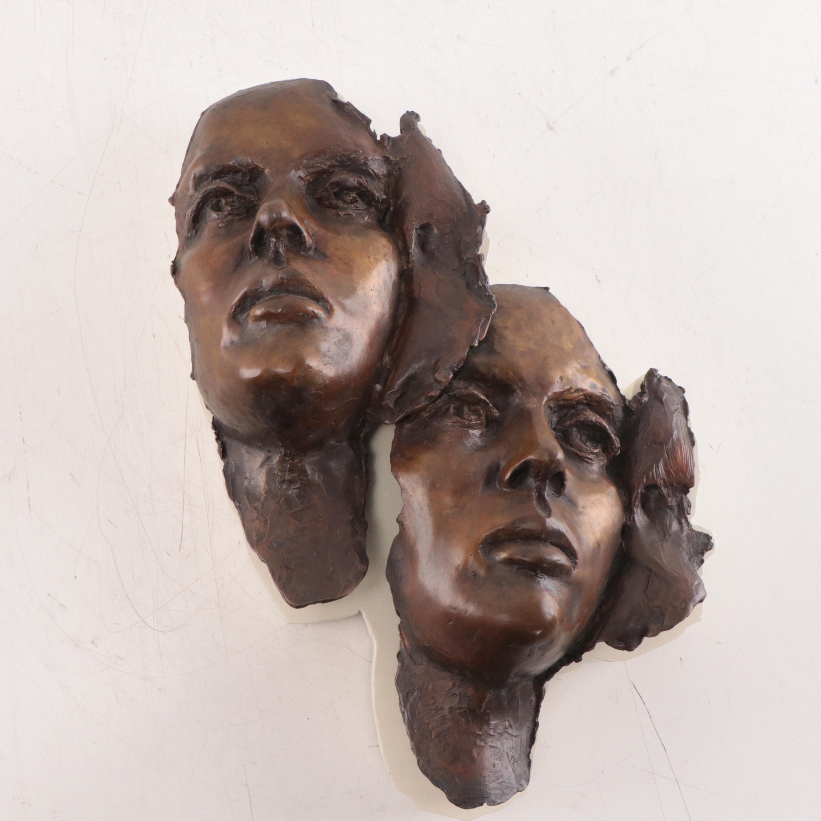 Cast Bronze Faces and Fragments Wall Sculptures | EBTH