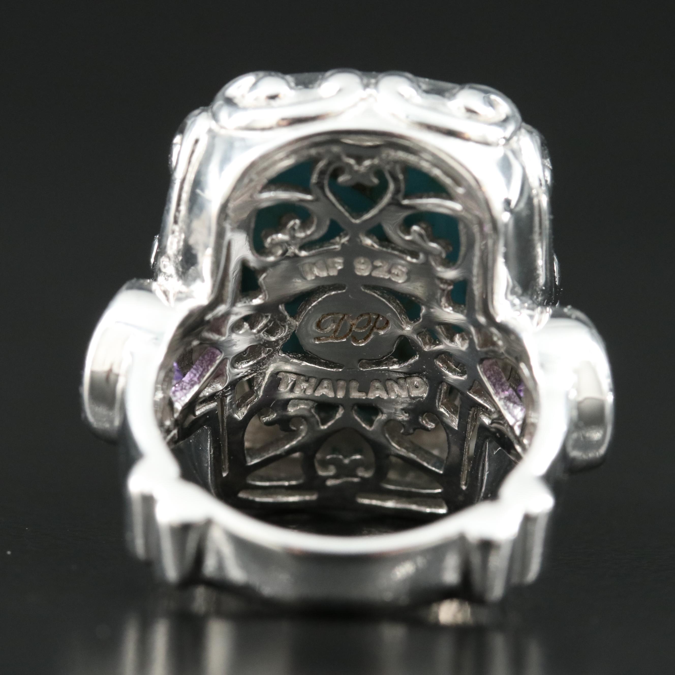 Doug Paulus Sterling Composite Turquoise Ring | EBTH
