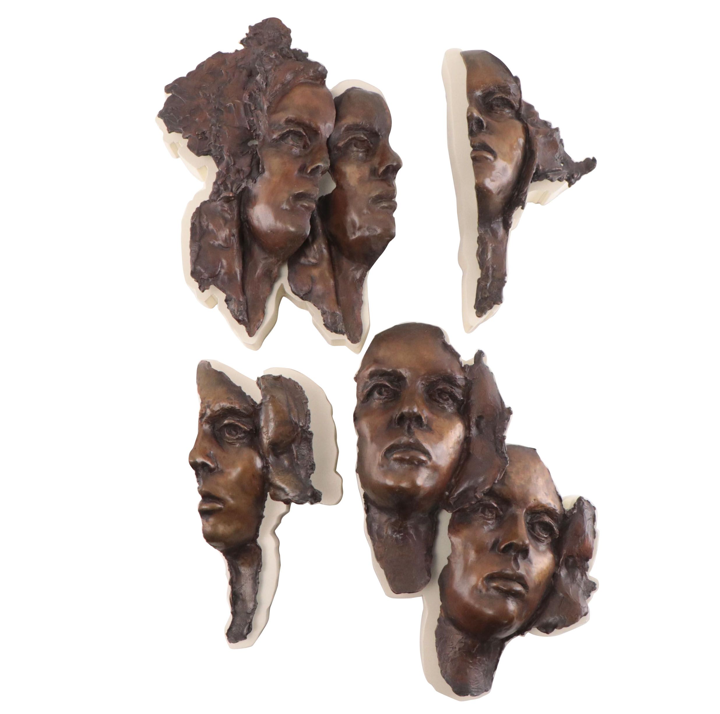 Cast Bronze Faces and Fragments Wall Sculptures | EBTH